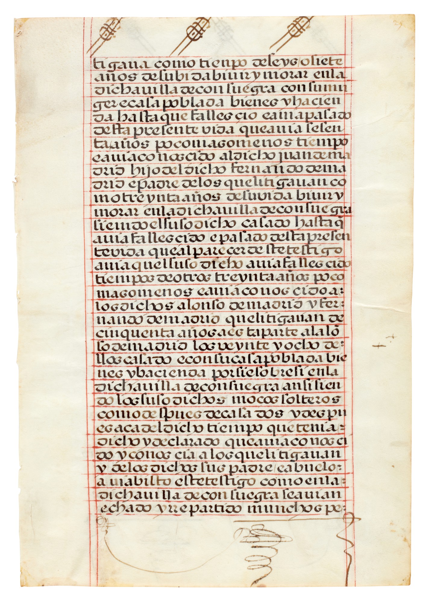 Nine manuscript leaves, mostly 15th century, from books of hours and ...