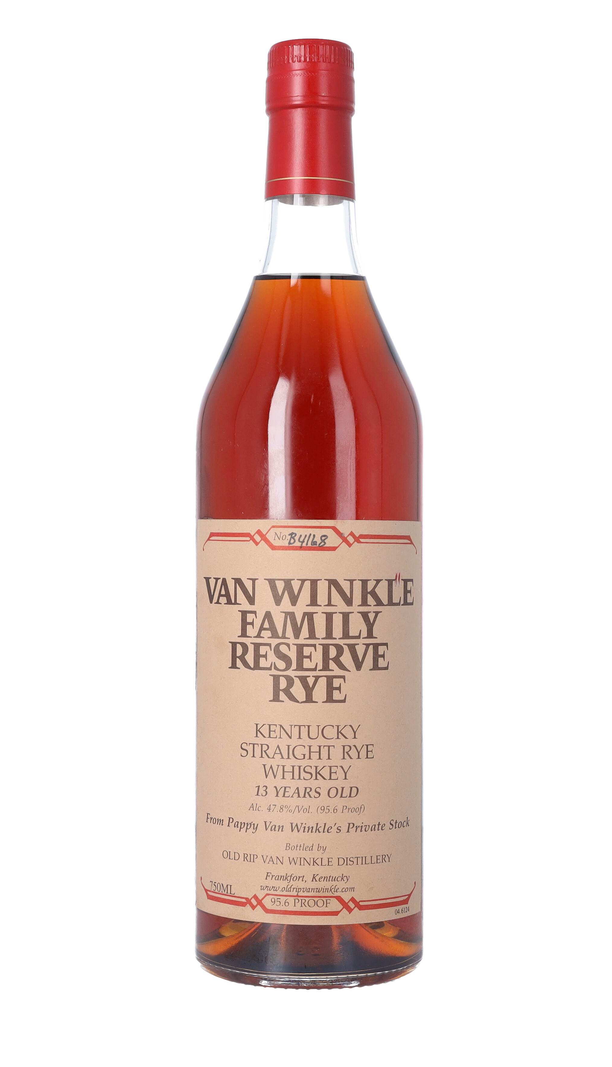 Van Winkle 13 Year Old Family Reserve Rye 95.6 proof NV (1 BT75 ...