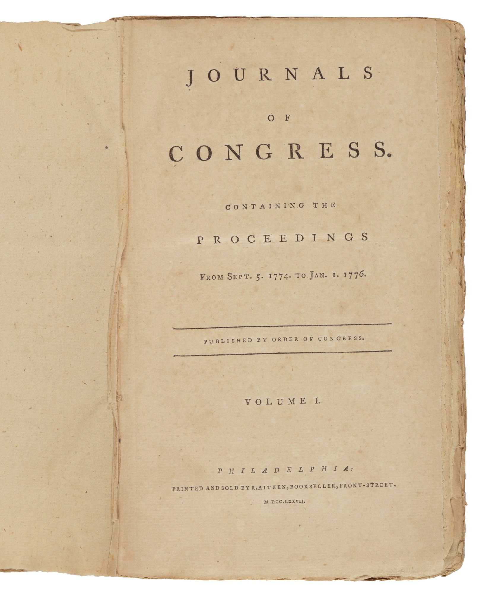 CONTINENTAL CONGRESS | Journals of Congress. Containing the Proceedings ...