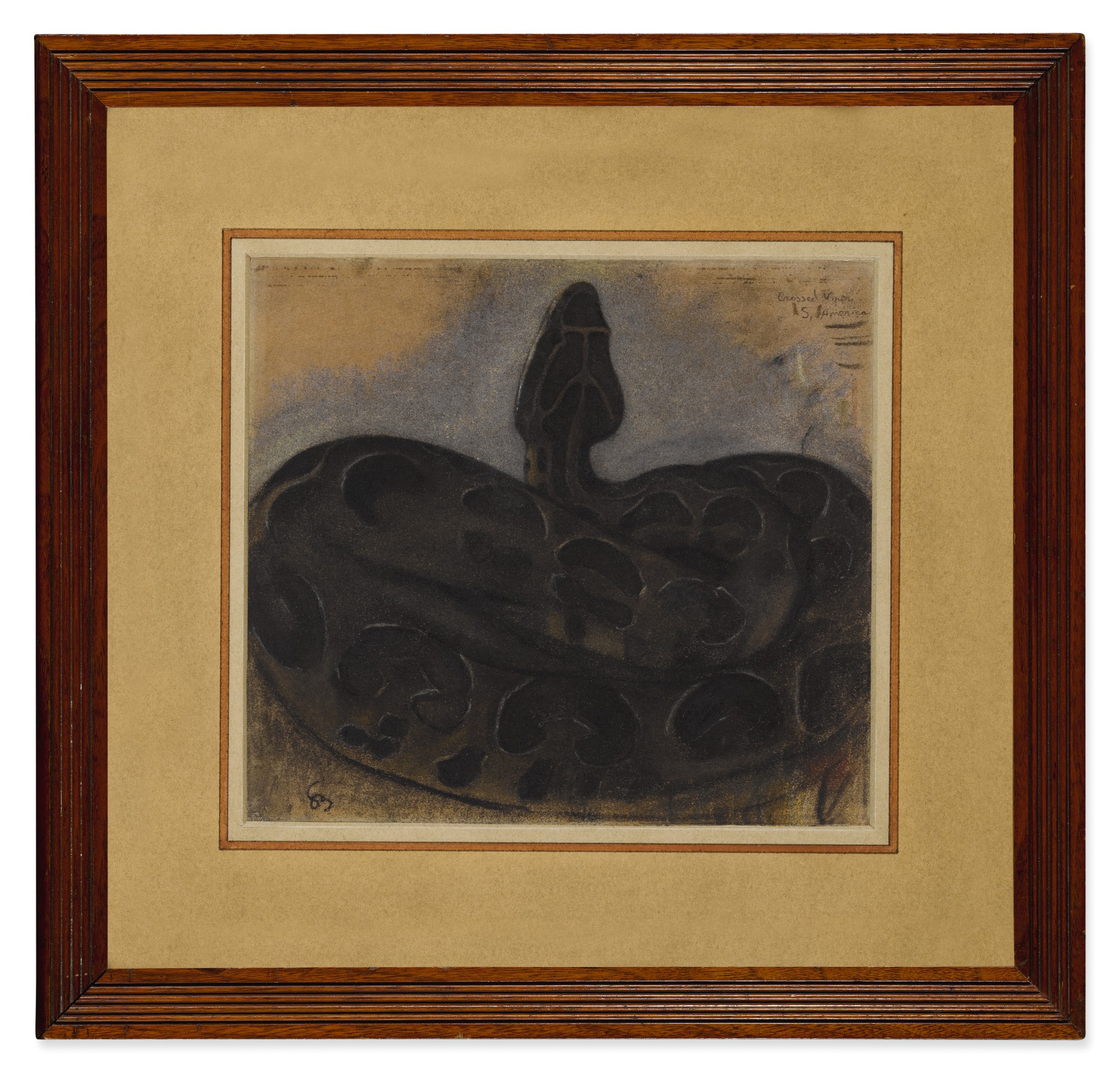 SIMON ALBERT BUSSY | CROSSED VIPER | 19th Century European Art ...