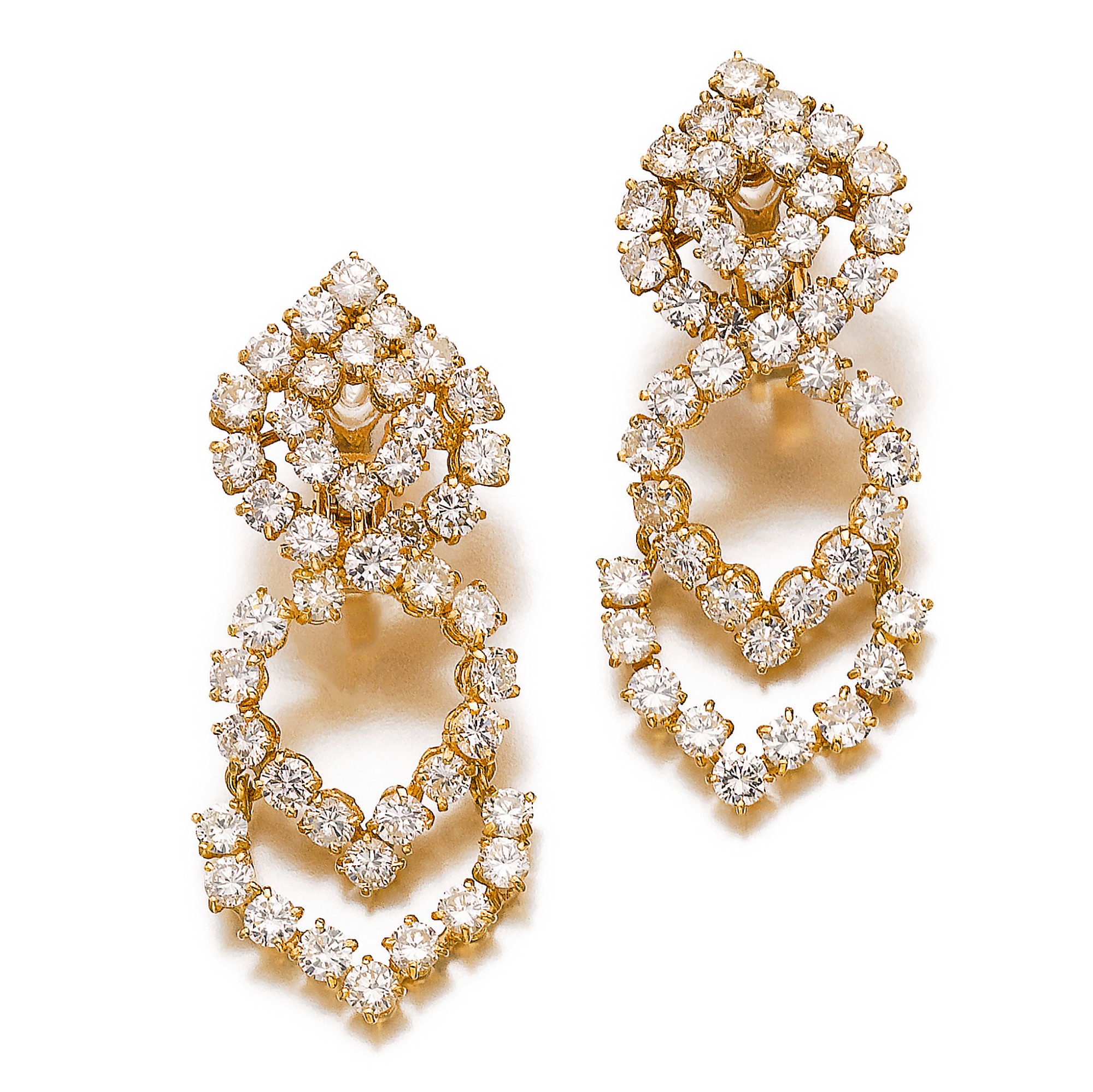 PAIR OF DIAMOND EAR CLIPS | Fine Jewels | 2020 | Sotheby's