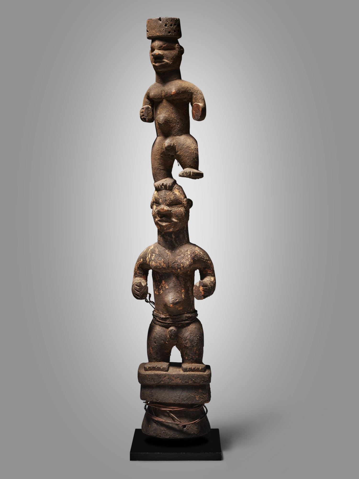 Ibibio or Ogoni Double-Figure Headdress, Nigeria | Art of Africa ...