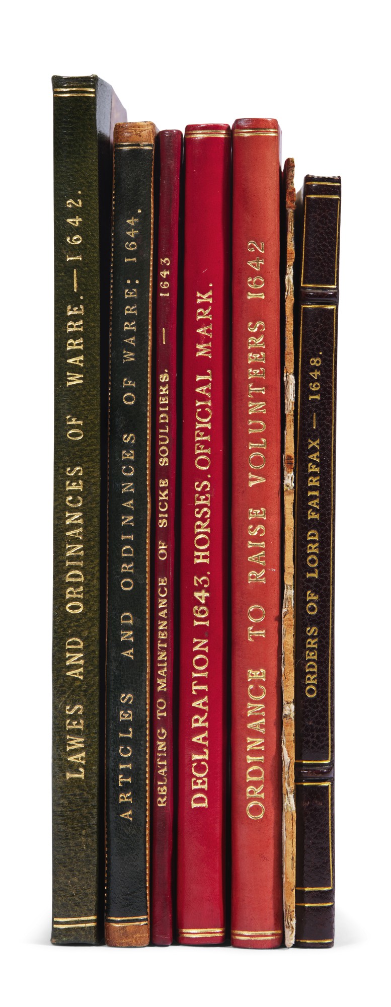 Civil War, collection of Parliamentary and Army ordinances, 7 vol ...