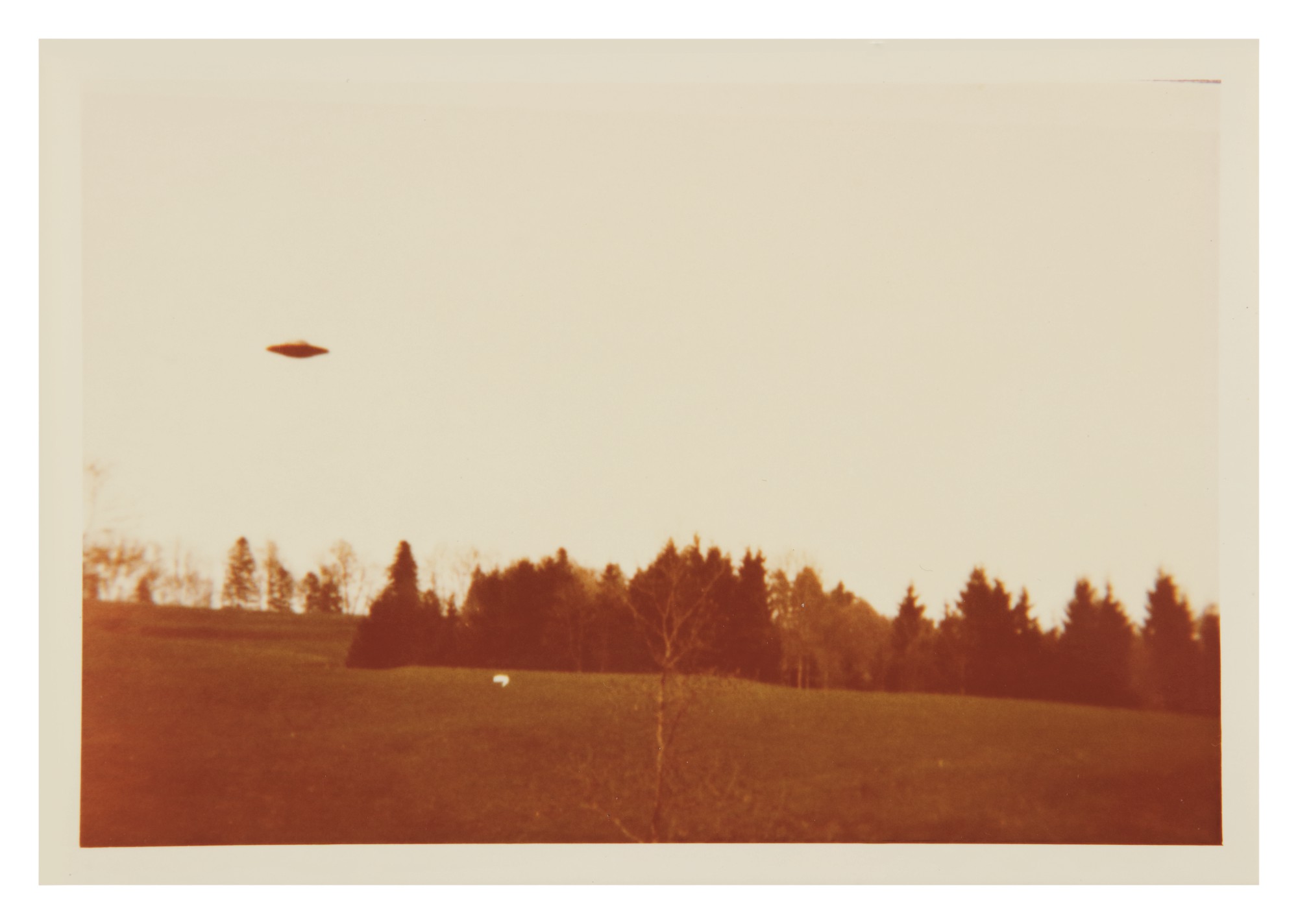 UFO SIGHTING. 4 VINTAGE PHOTOS TAKEN BY "BILLY" EDUARD ALBERT MEIER ...