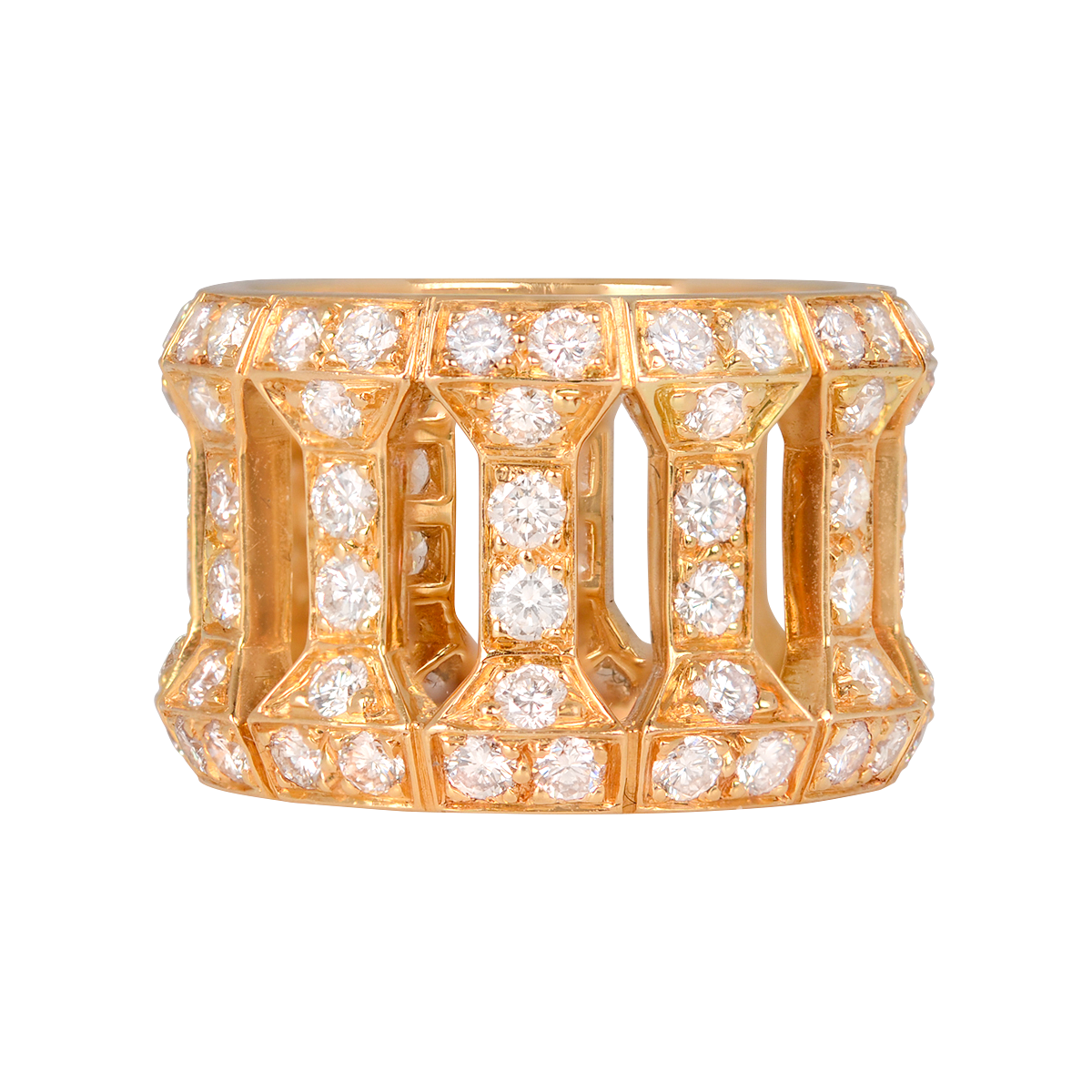 Cartier Vintage Diamond 'Pillar' Band Available For Immediate Sale At ...