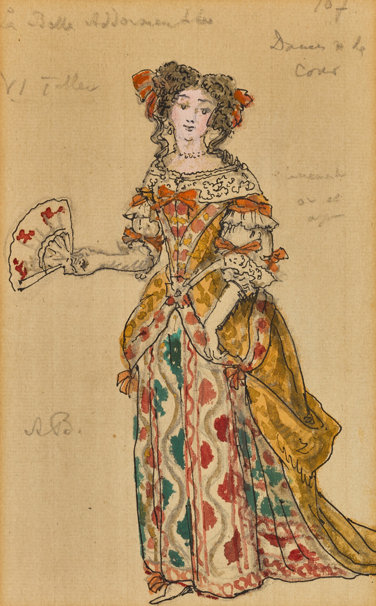 Four Costume Designs for Sleeping Beauty and Two for Petrushka (six ...
