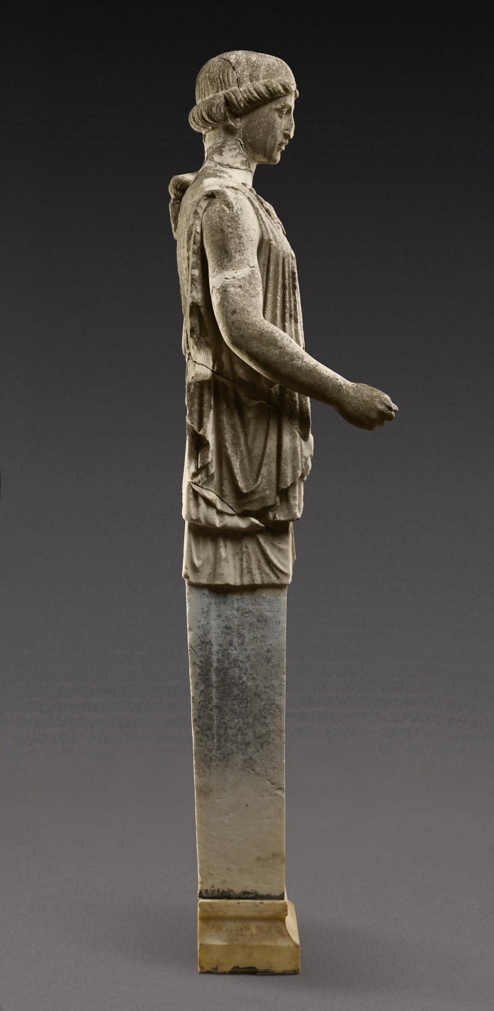 A Roman Marble Herm of a Kore, circa 2nd Century A.D., with 18th ...