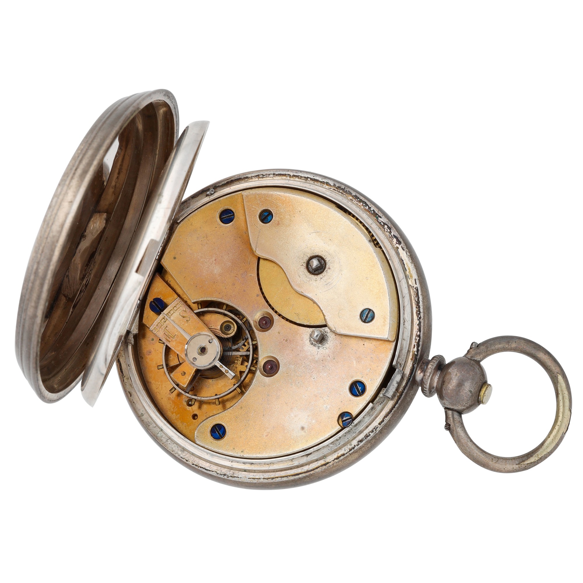 Swiss An open-faced duplex watch with mock pendulum signed Pateck ...