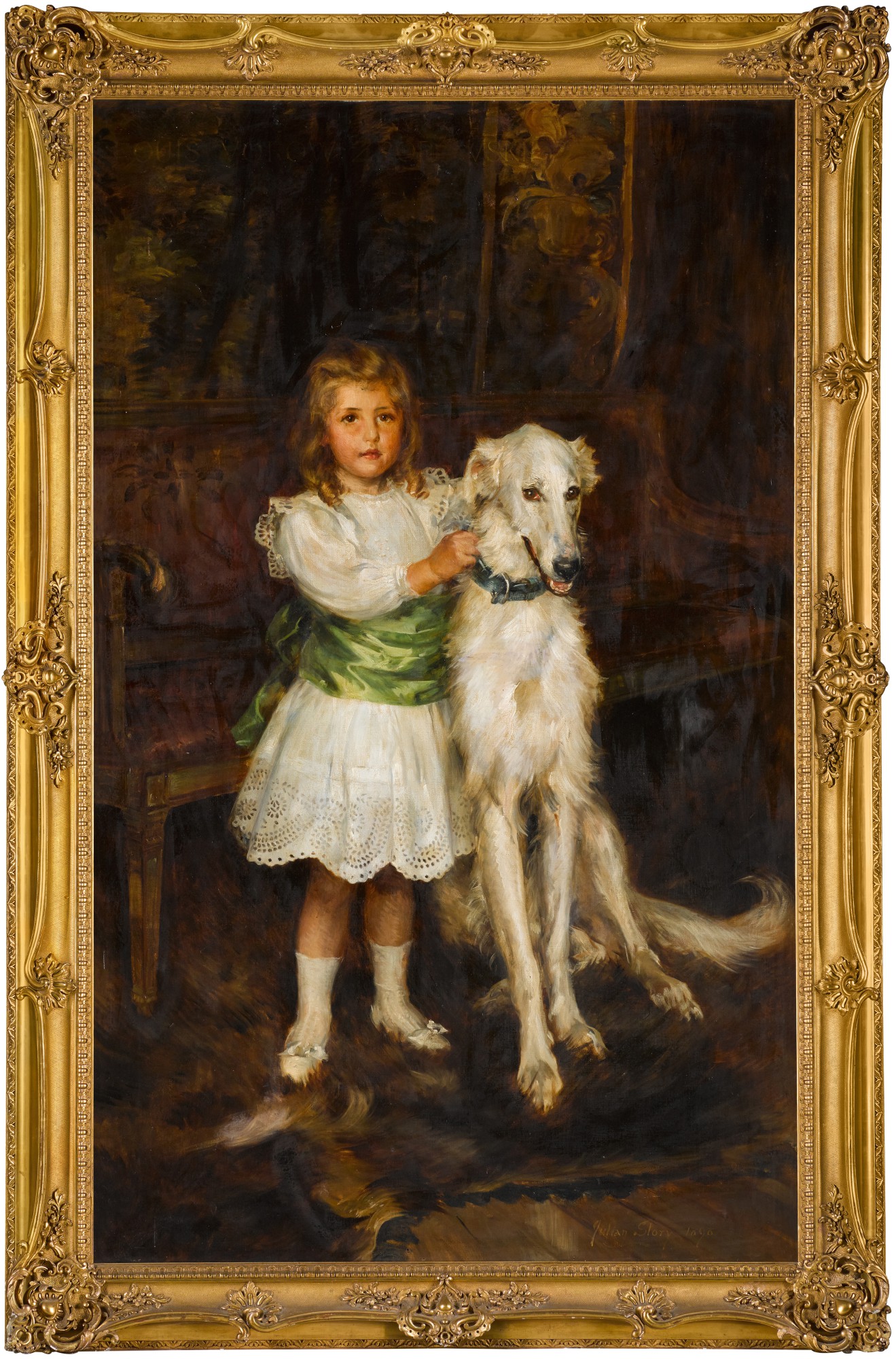 Best Friends (Louis Zborowski and his Borzoi) | European and British ...