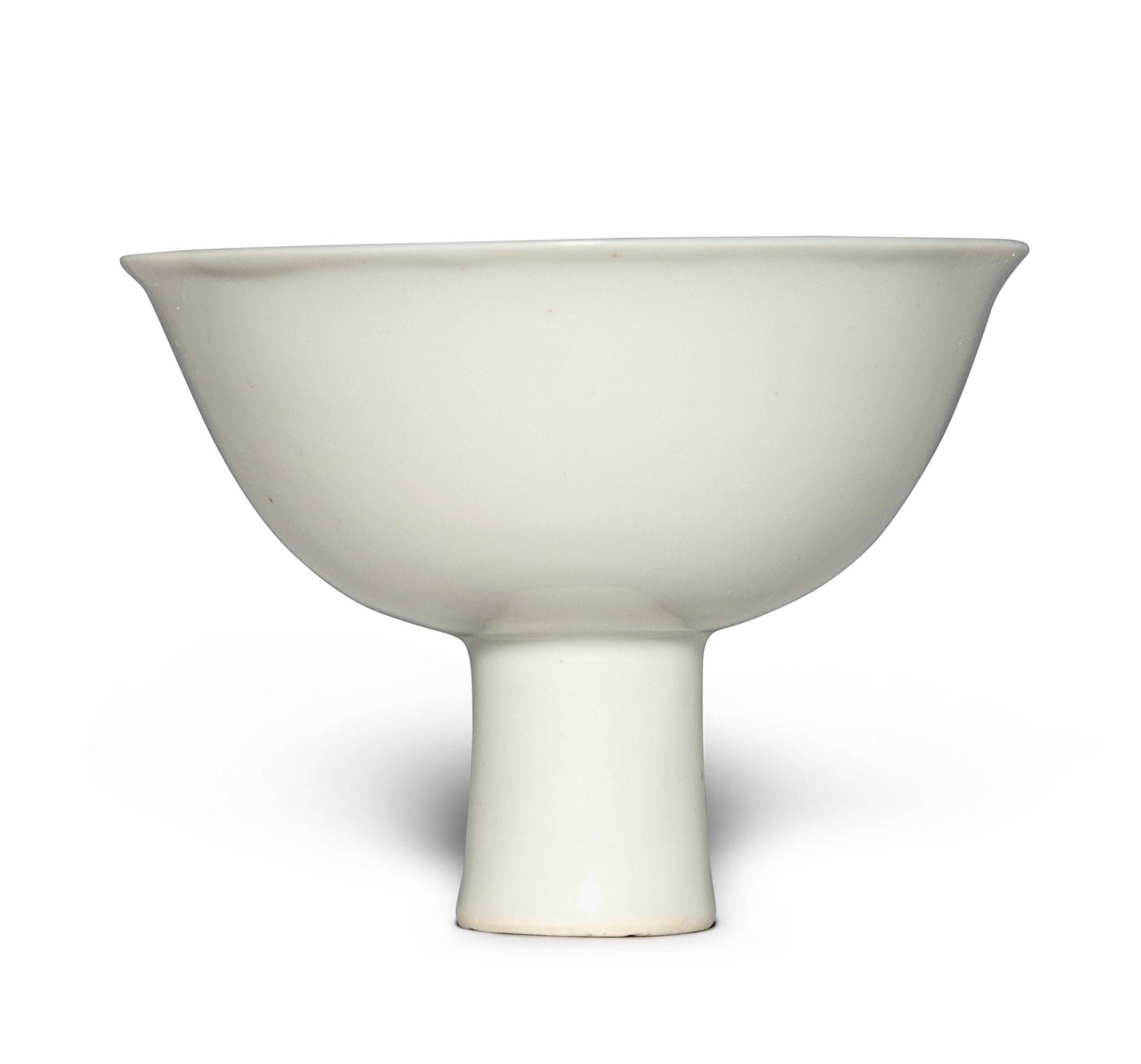 A white-glazed stem bowl, Ming dynasty, 15th century | 明十五世紀 白釉高足盌 ...
