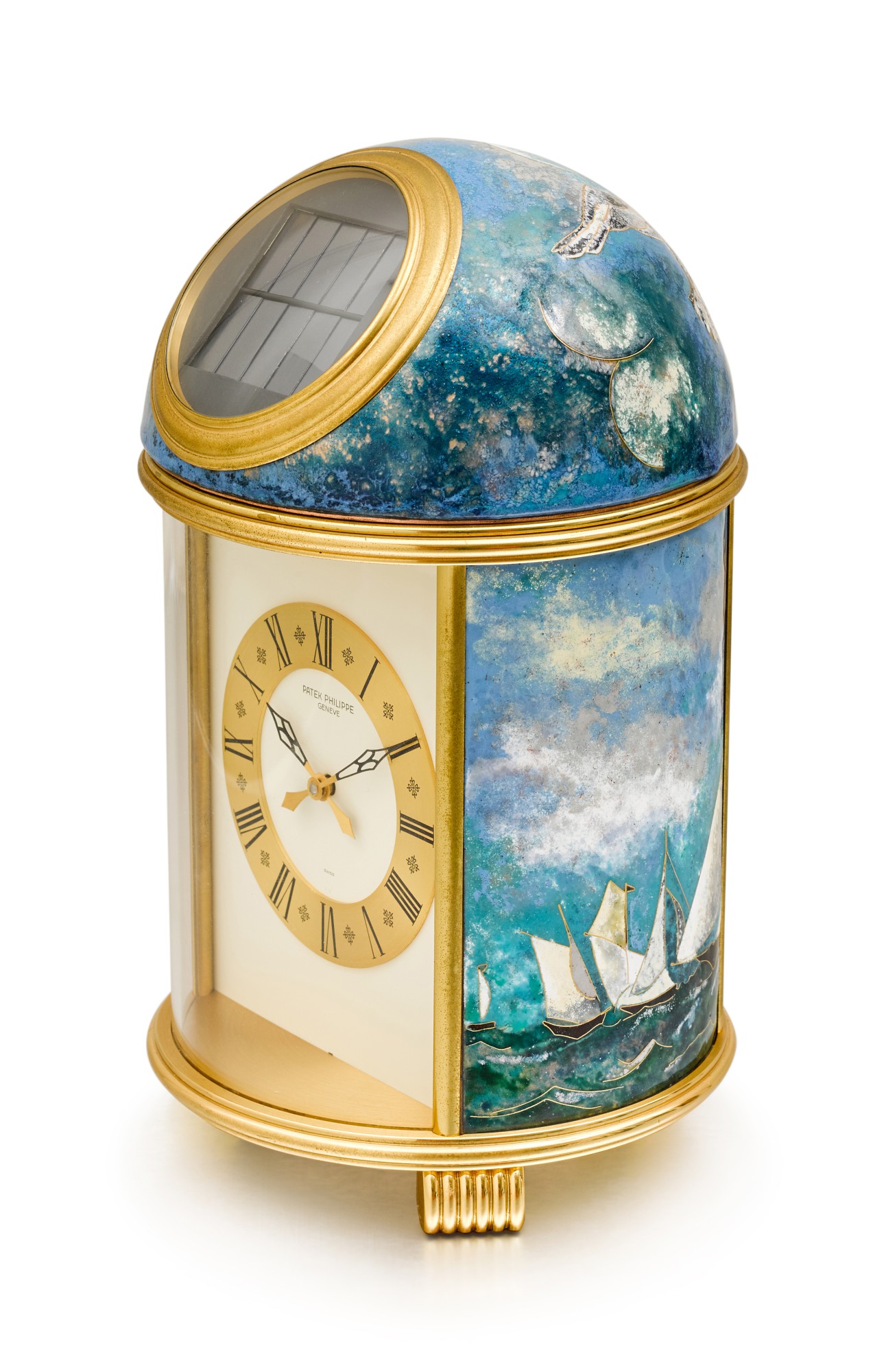 PATEK PHILIPPE | REFERENCE 1177M, A UNIQUE GILT BRASS SOLAR POWERED ...