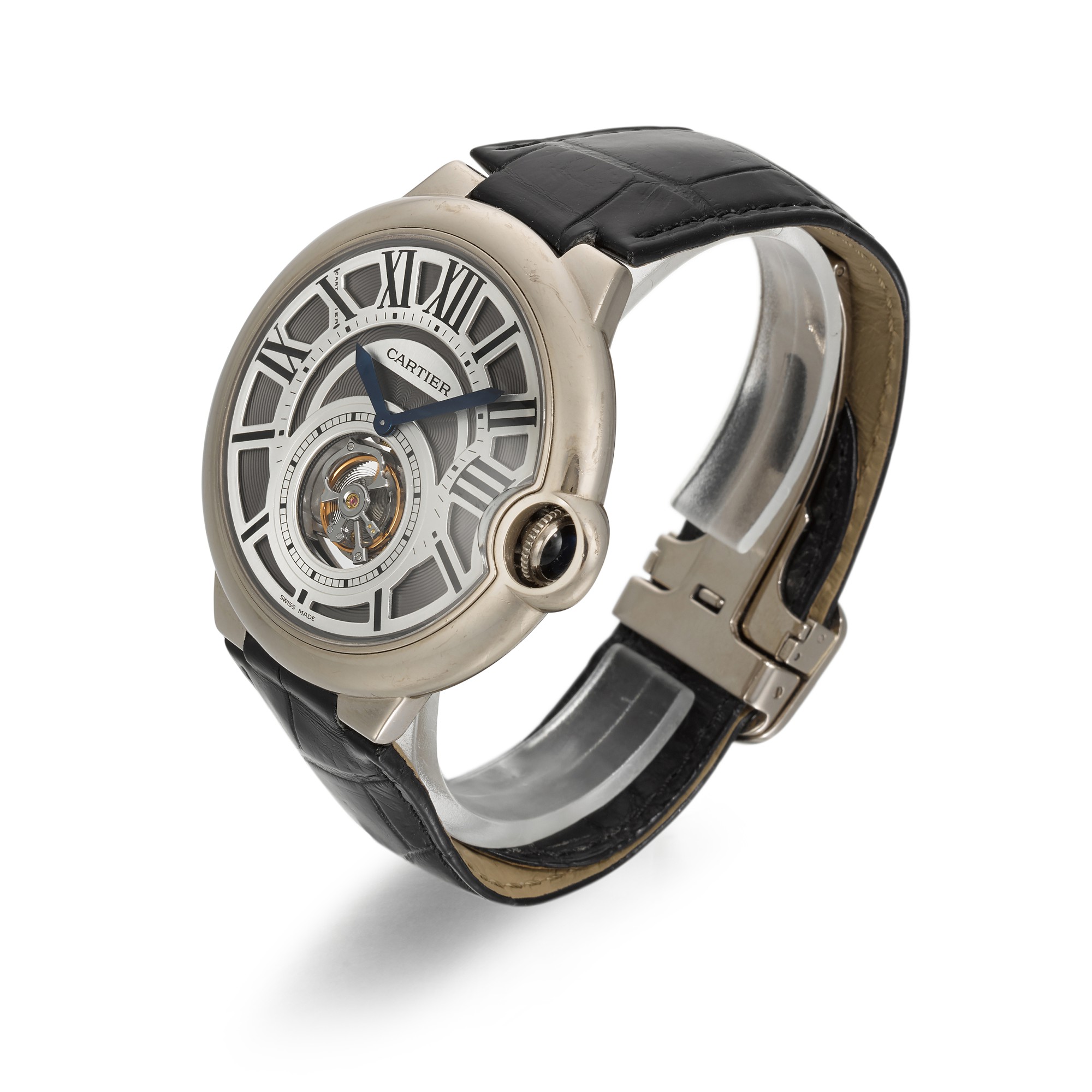 CARTIER | BALLON BLEU, REF 3089, WHITE GOLD FLYING TOURBILLON ...