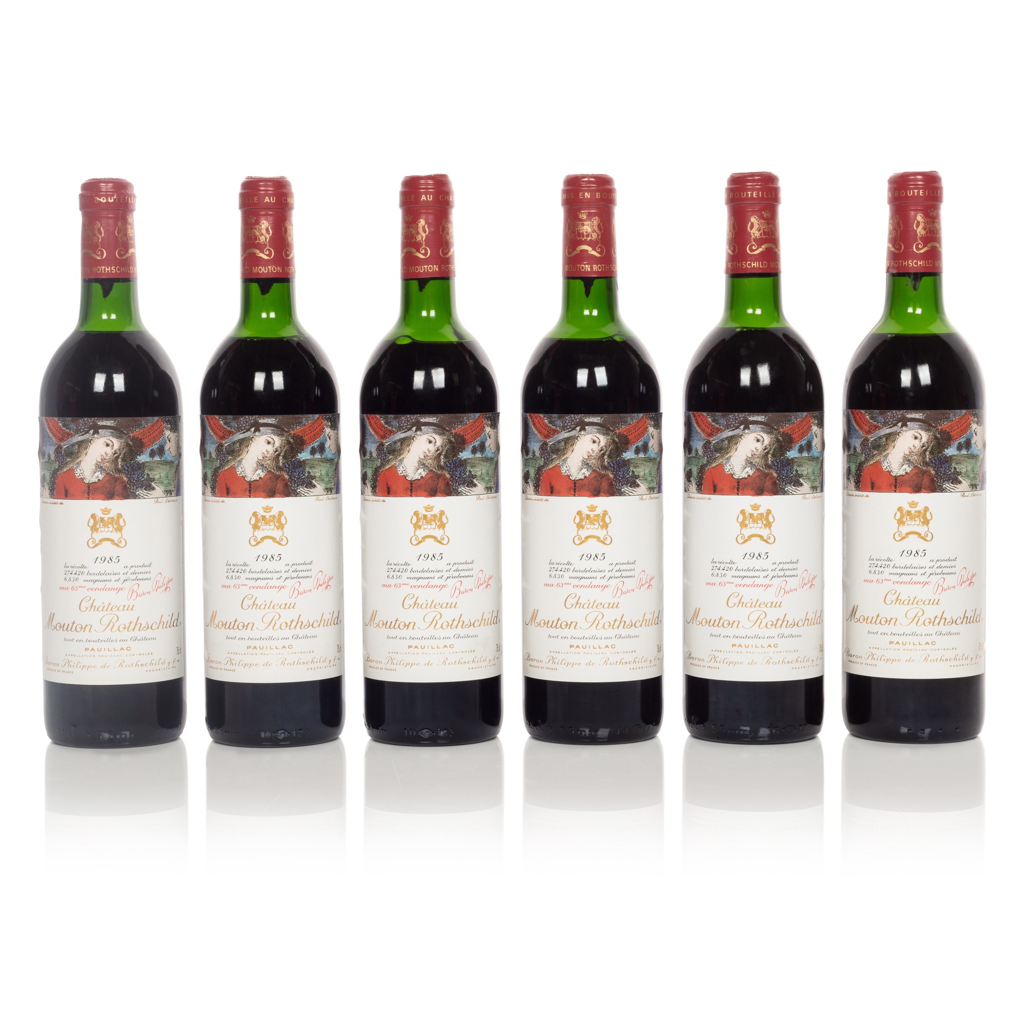 Château Mouton Rothschild 1985 (12 BT) | Exclusive Releases from Eva Fricke | Pristine Burgundy ...