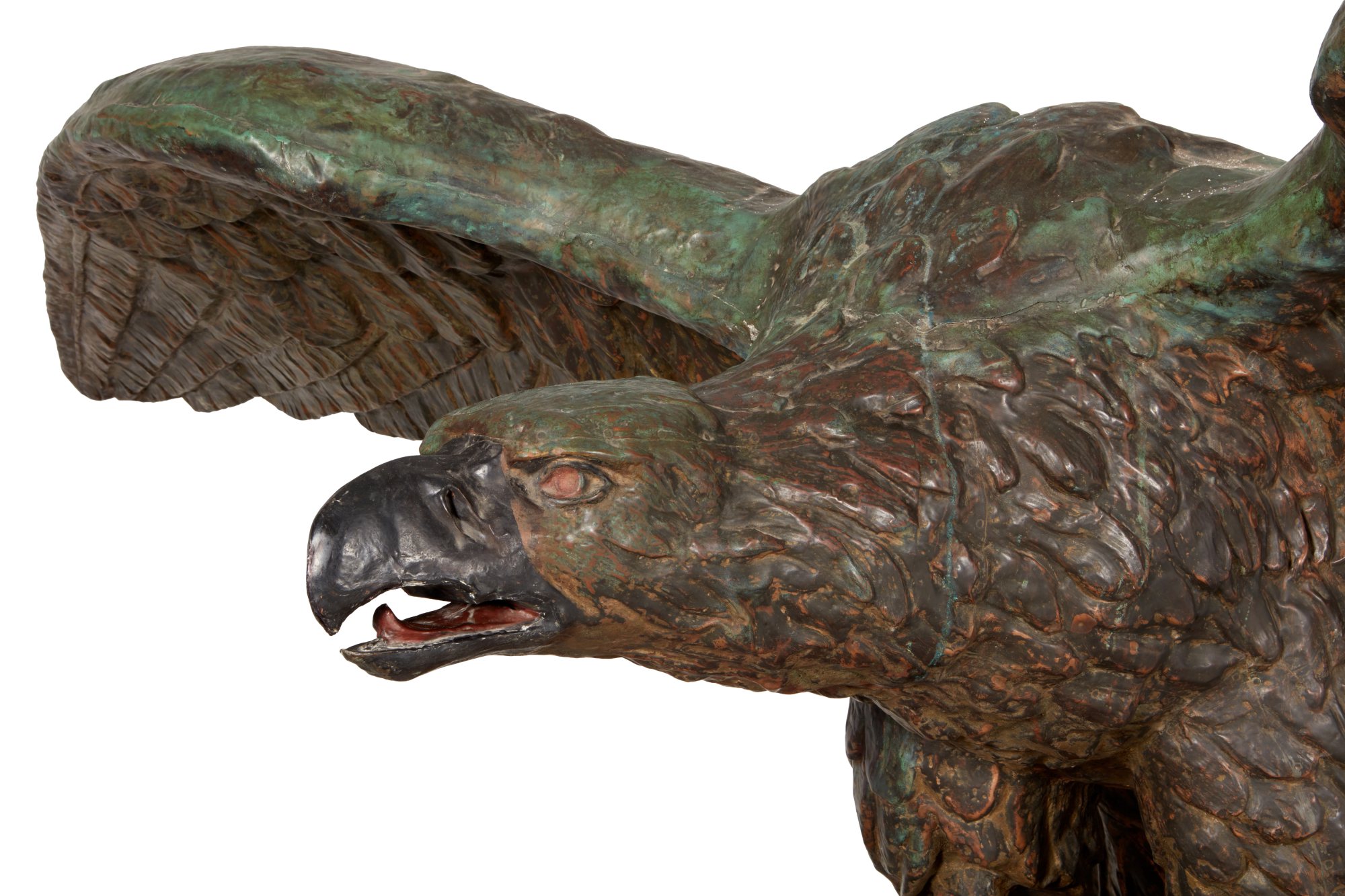 An Impressive Over-Life-Sized Copper Model of an Eagle, Late 19th/Early ...