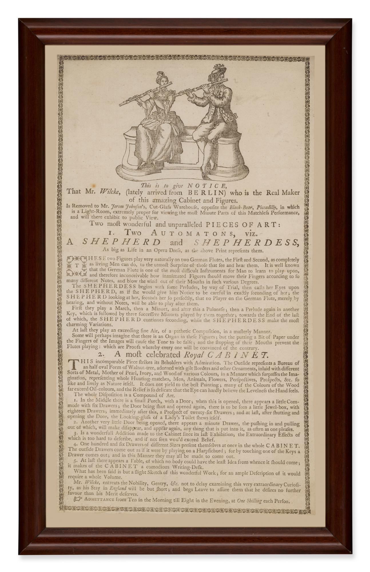 (Automata, Musical) | Flute-playing automata | The Ricky Jay Collection ...