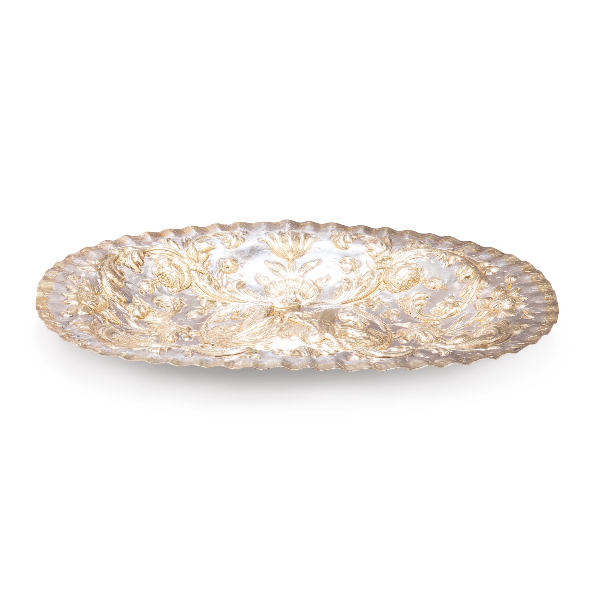A rare parcel-gilt silver salver, Mokejev, Moscow, 1721-22 | Hôtel ...