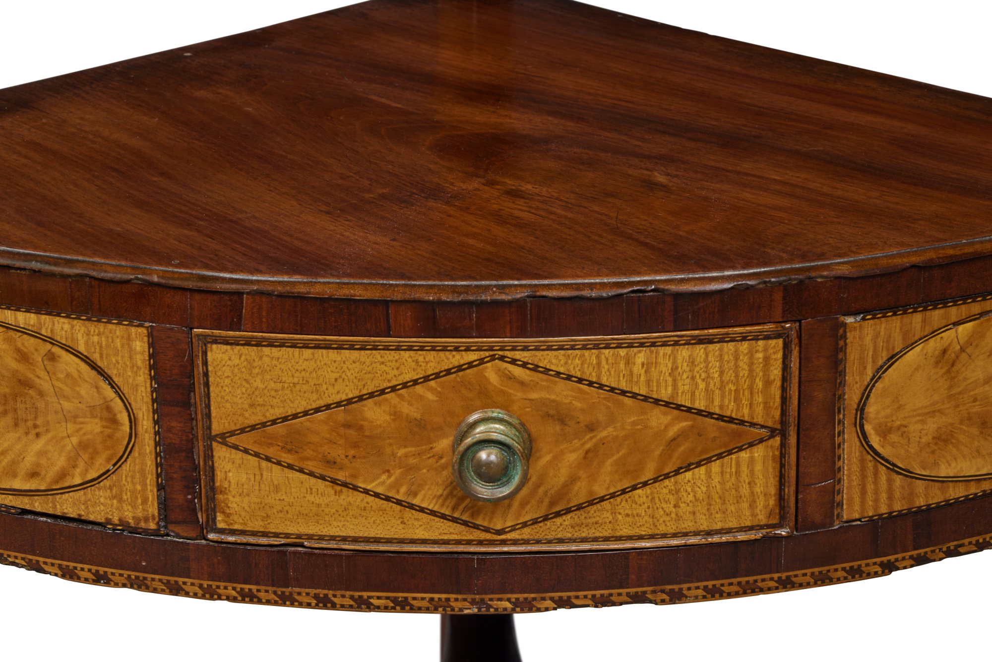 A Fine Federal Inlaid and Figured Birchwood, Maple and Mahogany Bow ...