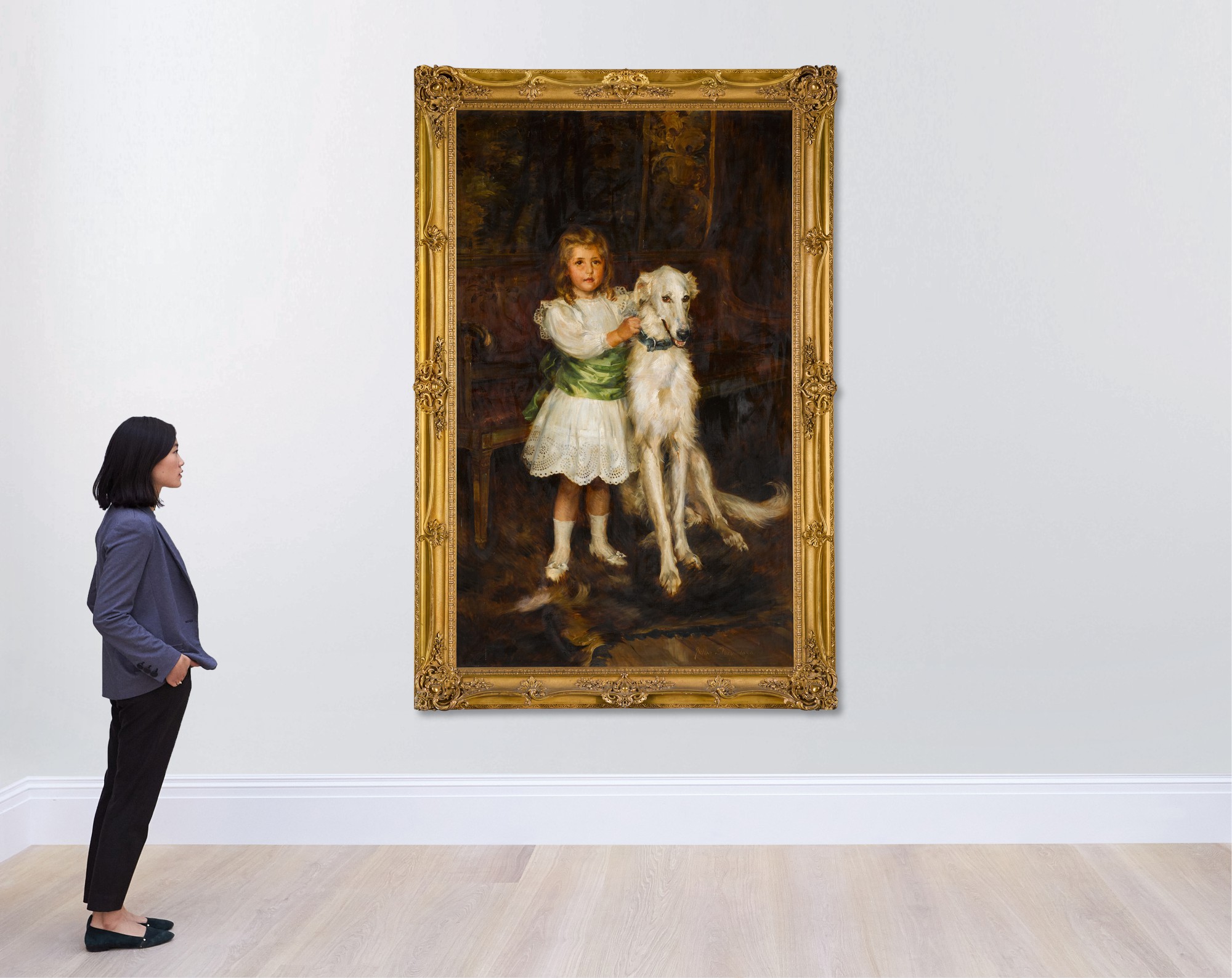 Best Friends (Louis Zborowski and his Borzoi) | European and British ...