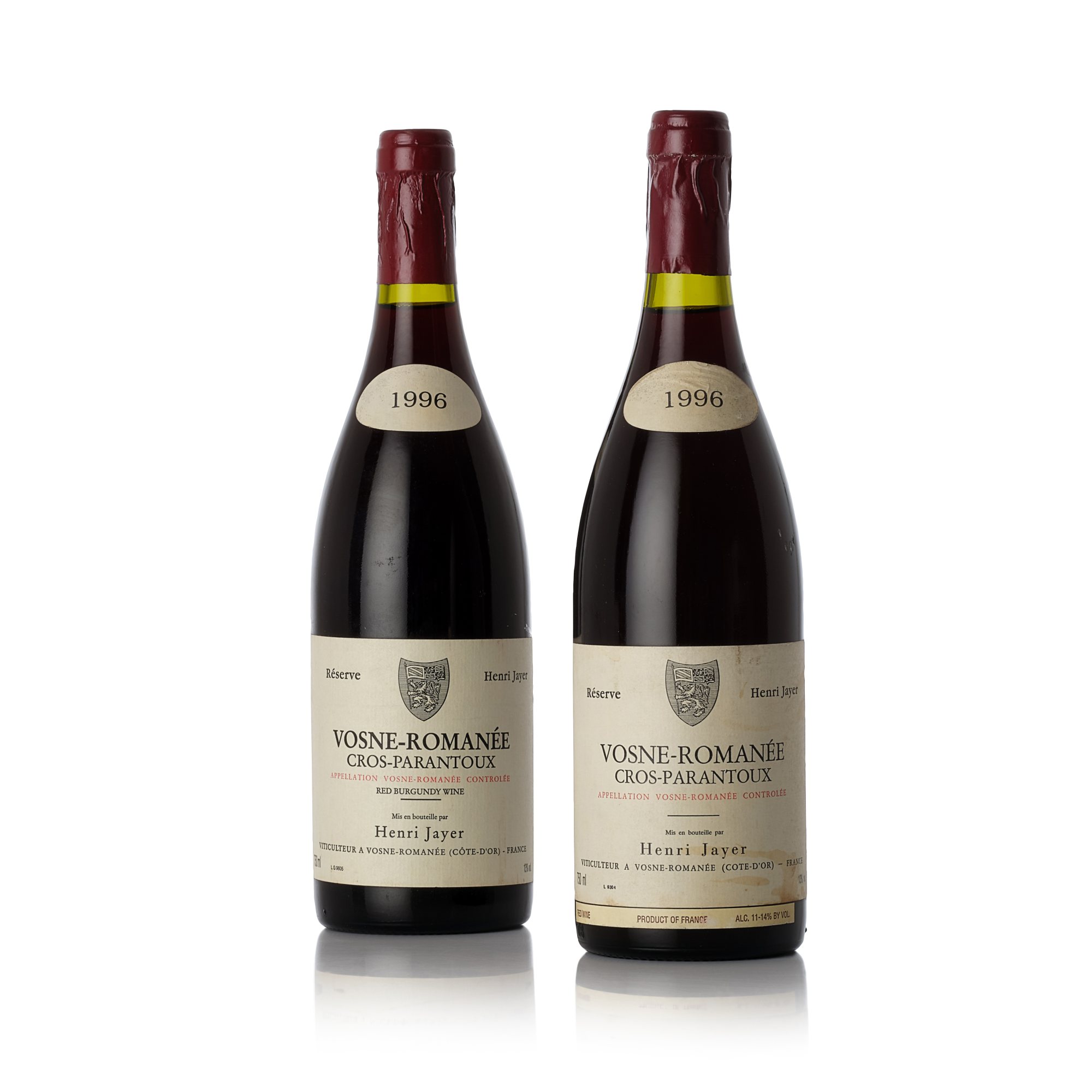 Vosne Romanée, Cros Parantoux 1996 Henri Jayer (1 BT) | Large Format Legends | Icons Of Burgundy ...