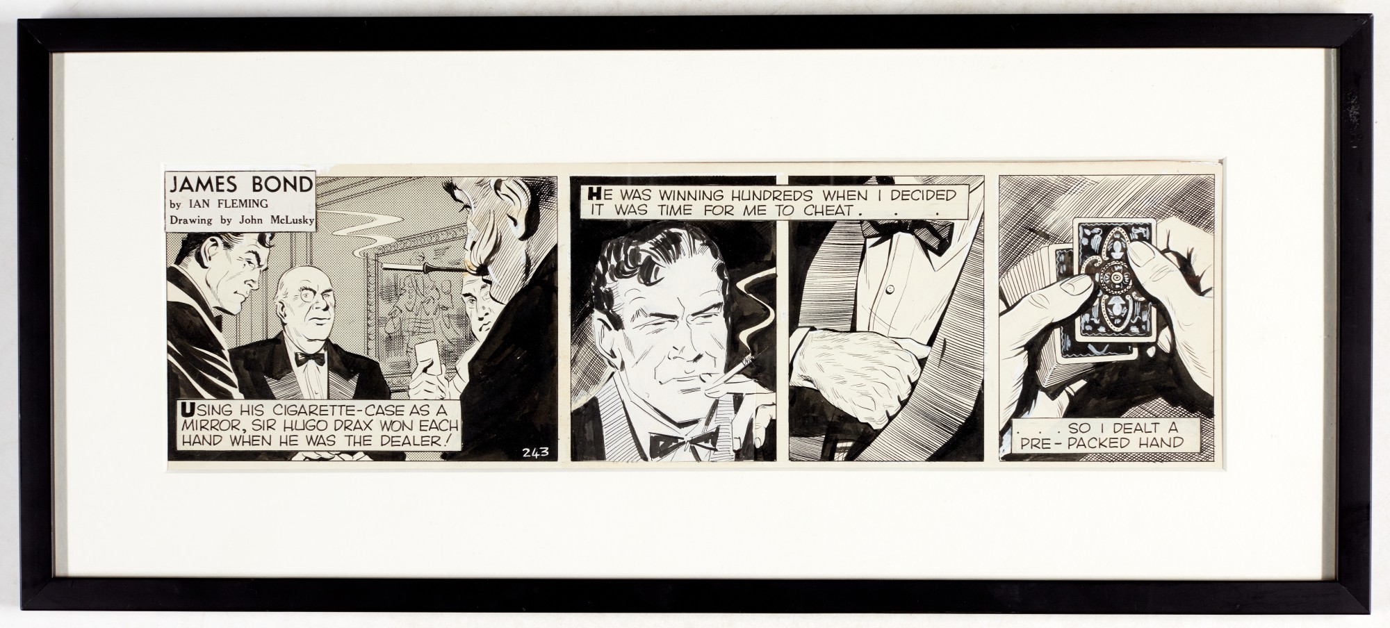 John Mclusky Original Illustration For The Moonraker Strip Cartoon