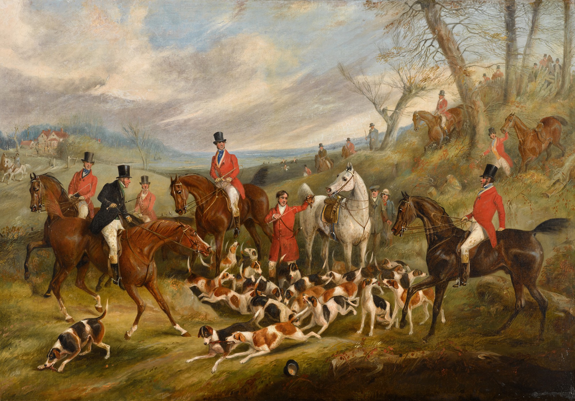 The Meet; The Brook; Full Cry; The Death | Old Master Paintings | 2022 ...