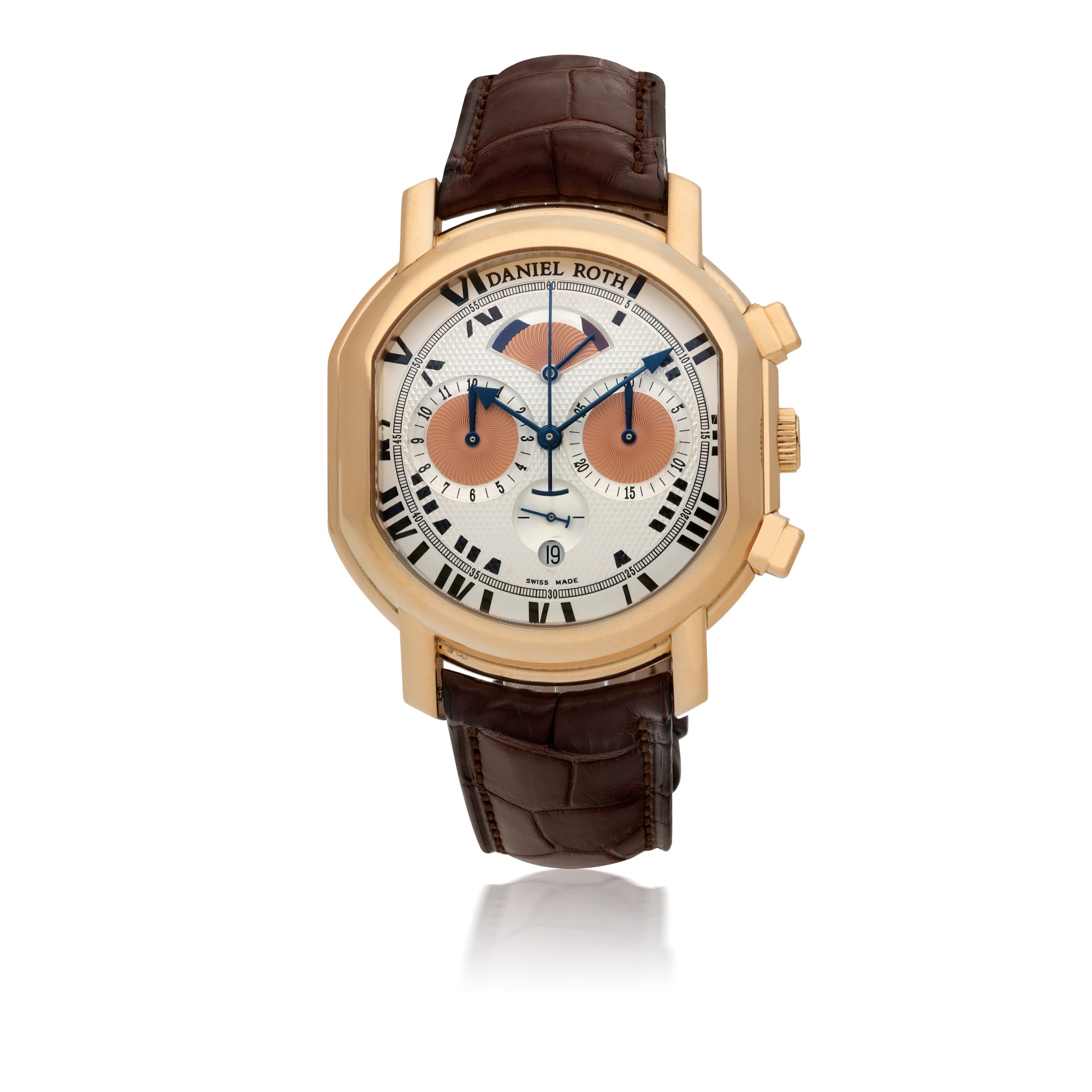 DANIEL ROTH | ELLIPSOCURVEX CHRONOMAX, REF 347.Y.40 PINK GOLD ...