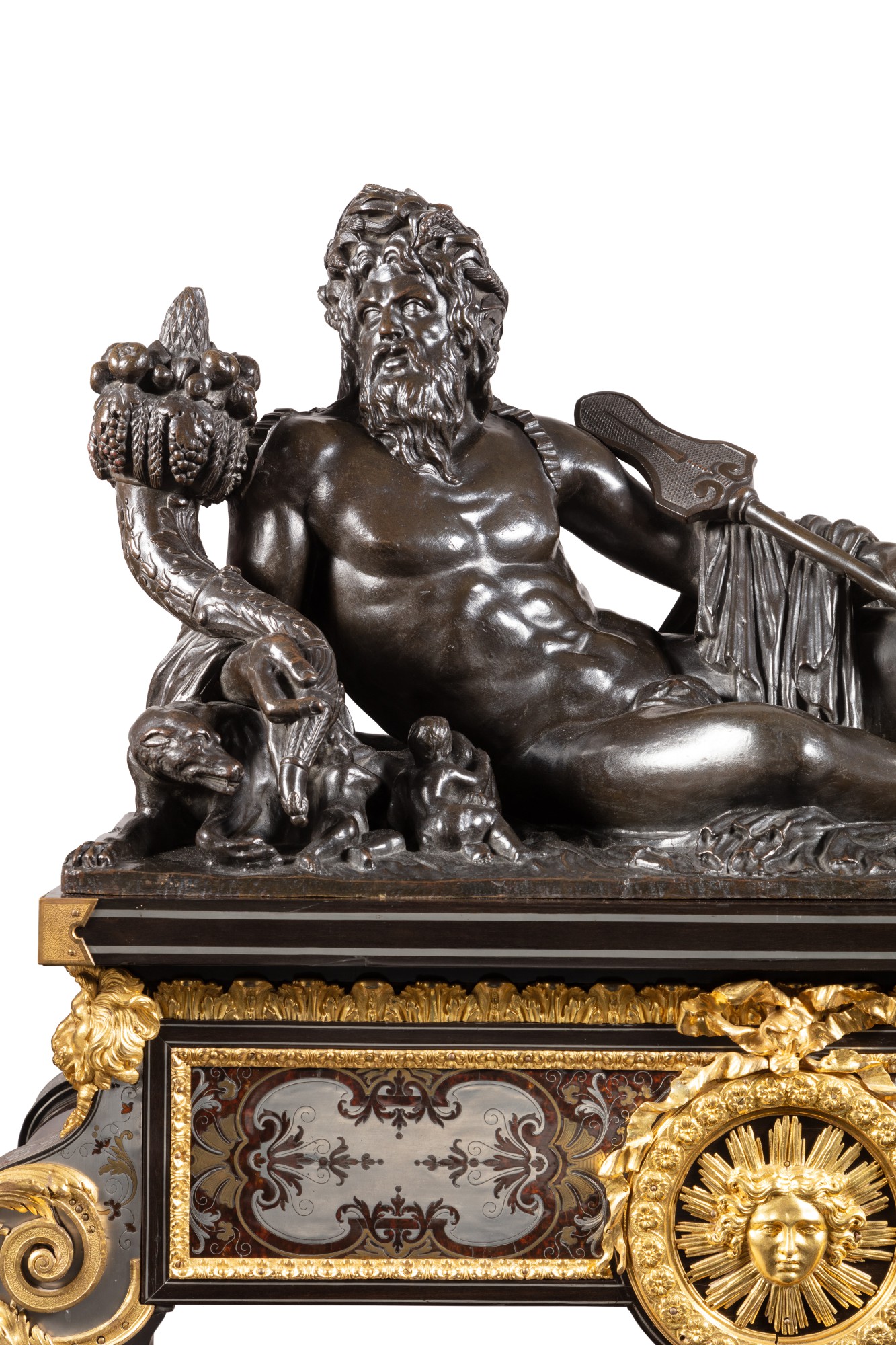 A pair of French bronzes of The River God Tiber and The River God Nile ...