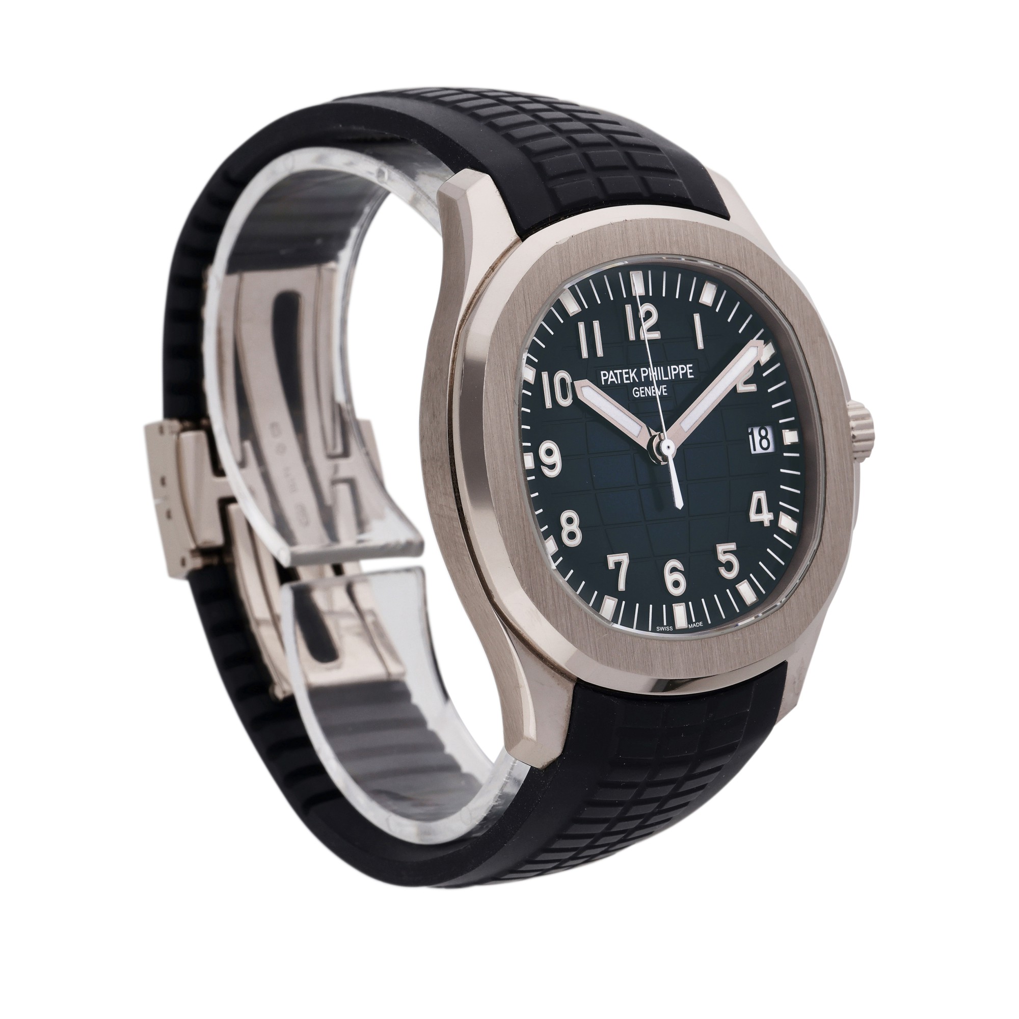 Reference 5168 Aquanaut | A white gold automatic wristwatch with date ...