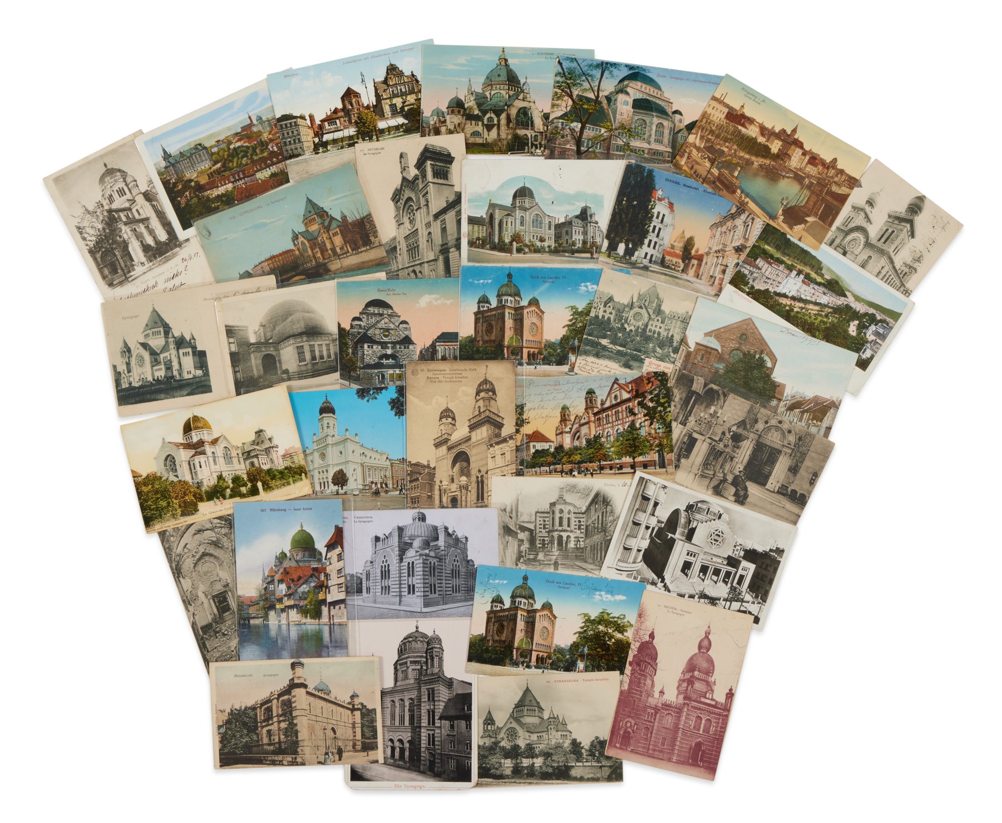 An Important Collection of Synagogue Postcards, [United States and ...