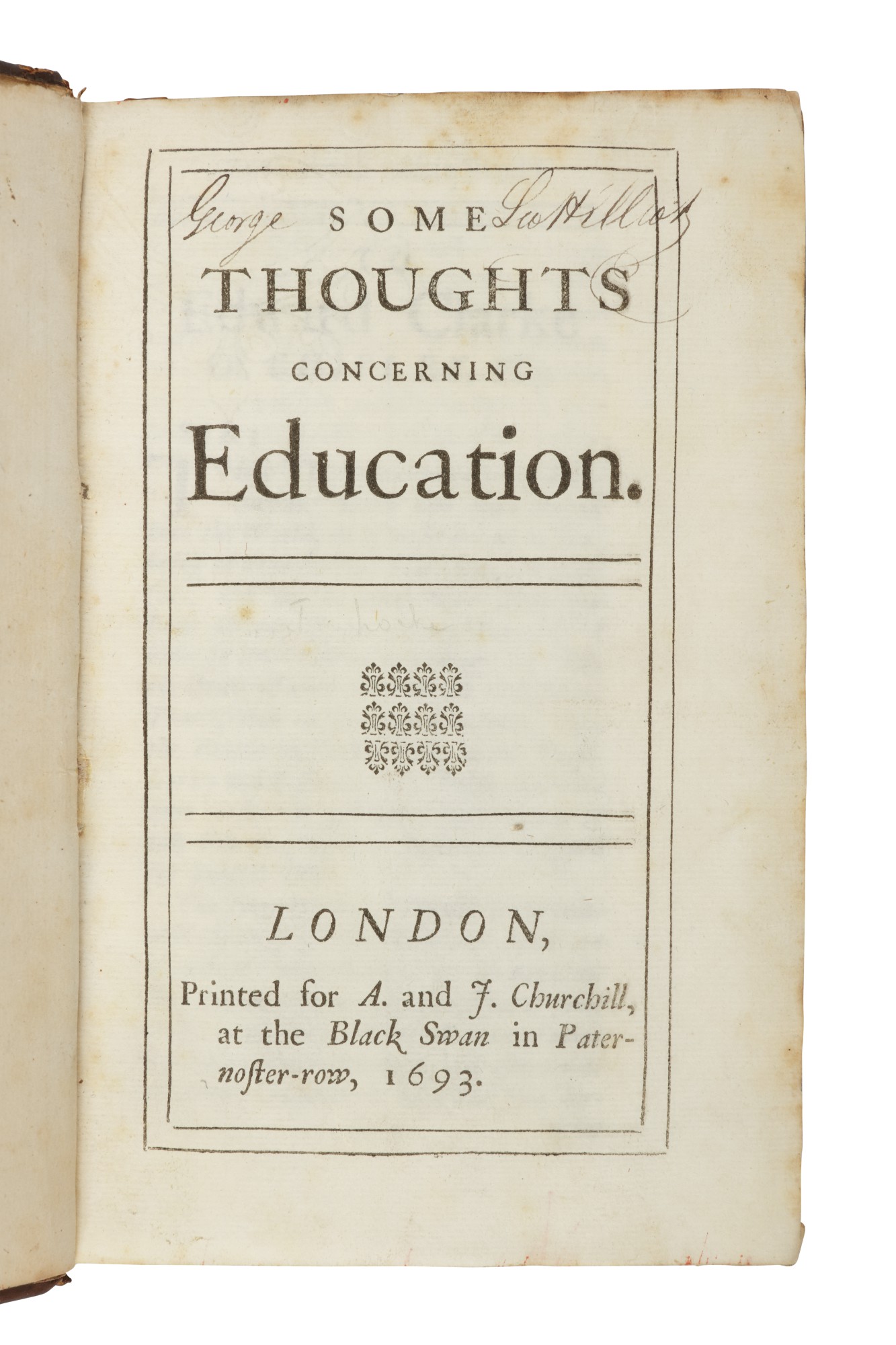 Locke, John | One of the earliest expressions of the principles of ...