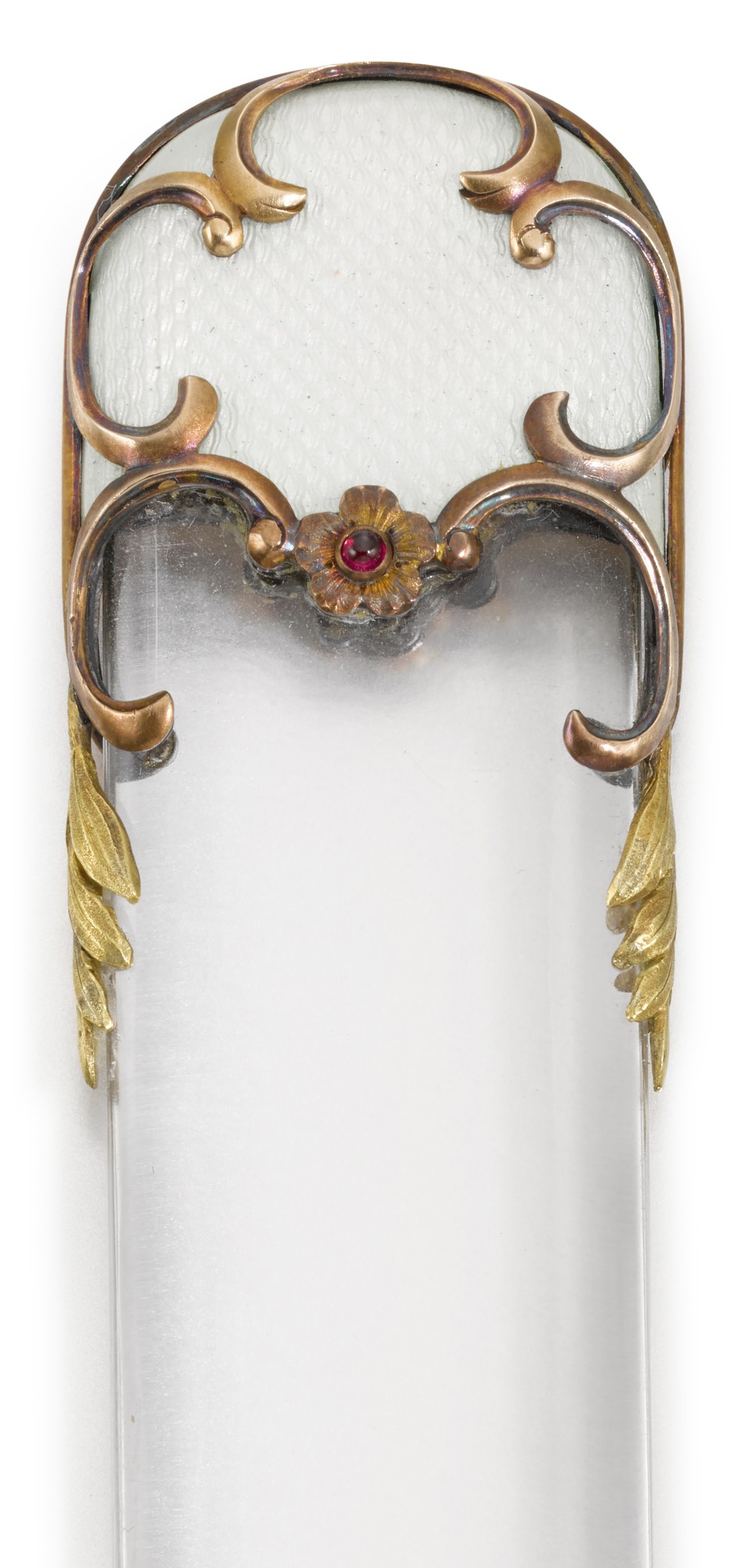A Fabergé jewelled varicolour gold-mounted guilloché enamel and rock ...