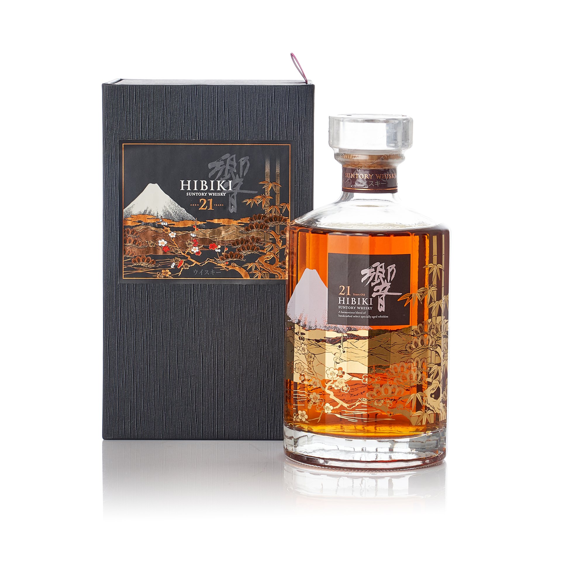 響 Hibiki 21 Year Old Kacho Fugetsu Limited Edition 43.0 abv NV (1 BT70 ...