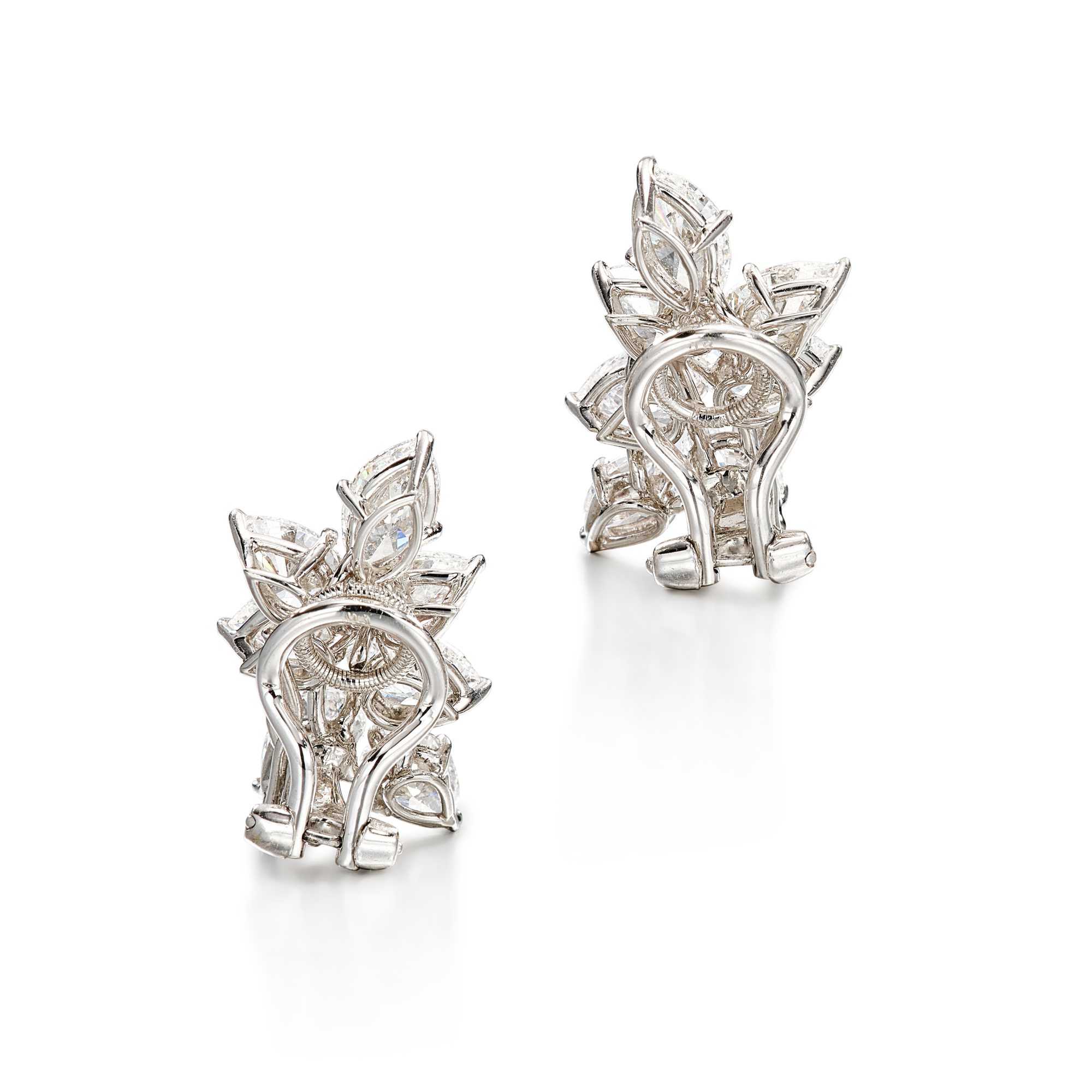 Pair of Diamond Ear Clips | 鑽石 耳夾一對 | Magnificent Jewels I | | Sotheby's