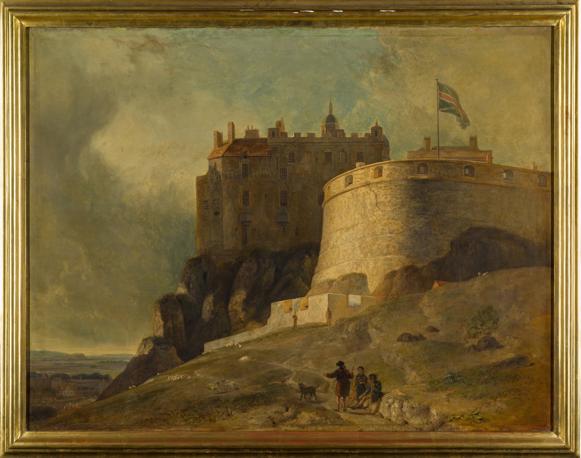 Edinburgh, a view of the Round Tower of Edinburgh Castle | Royal ...