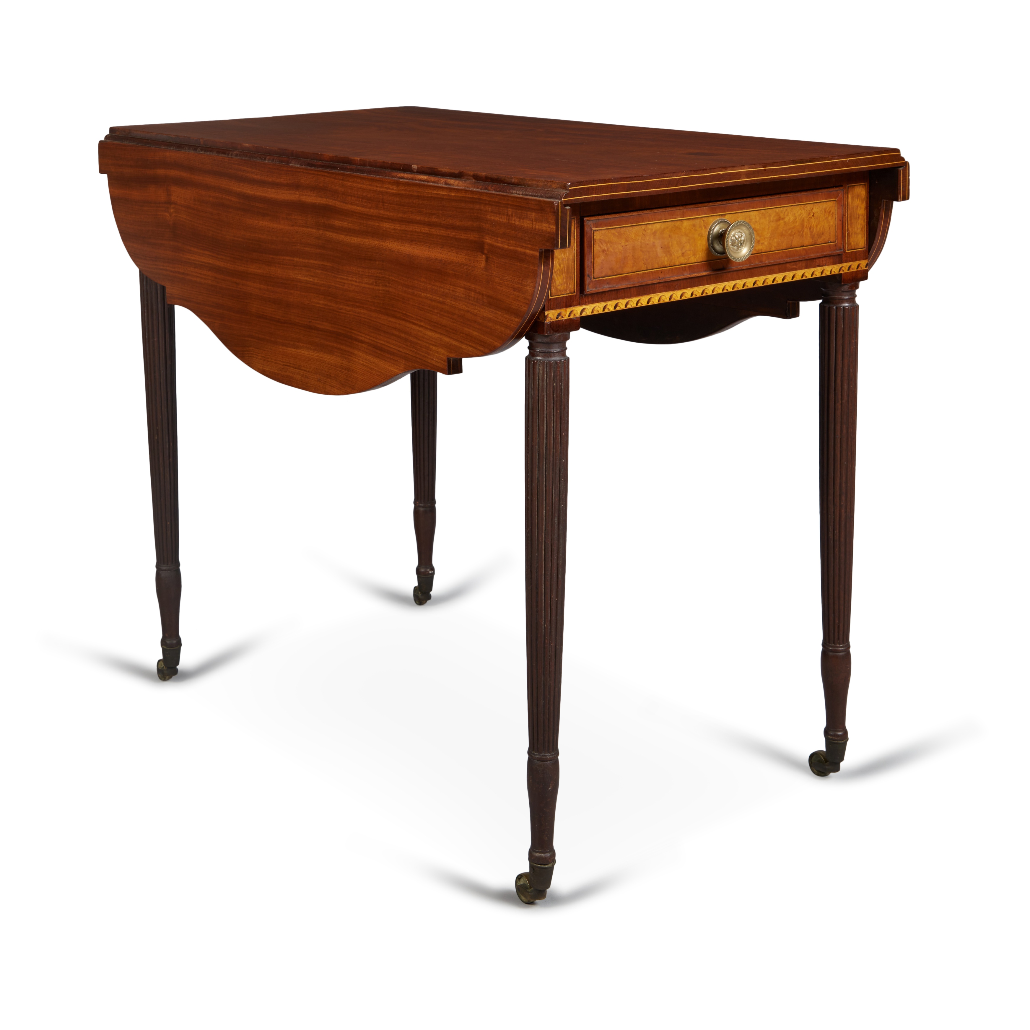 Fine Classical Inlaid and Figured Mahogany Pembroke Table, School of ...