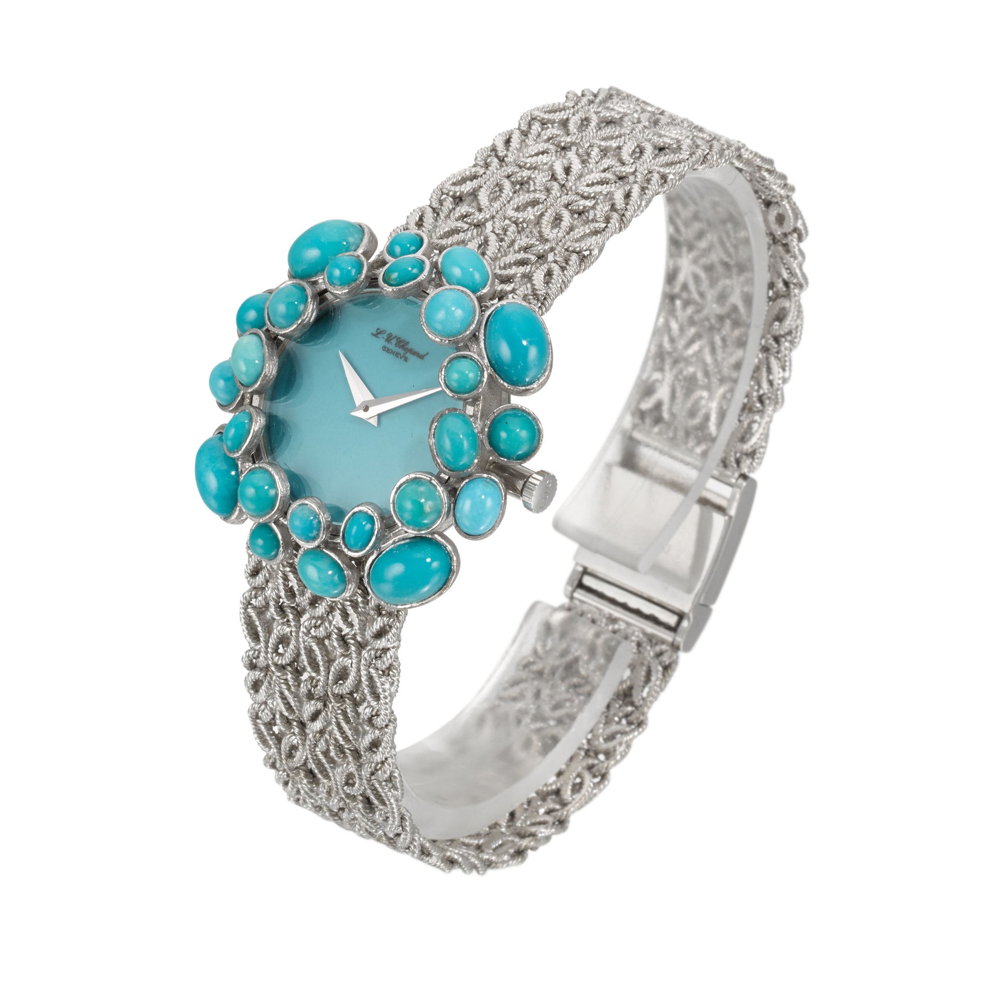 White Gold And Turquoise Bracelet Watch Circa 1975 | Fine Watches ...