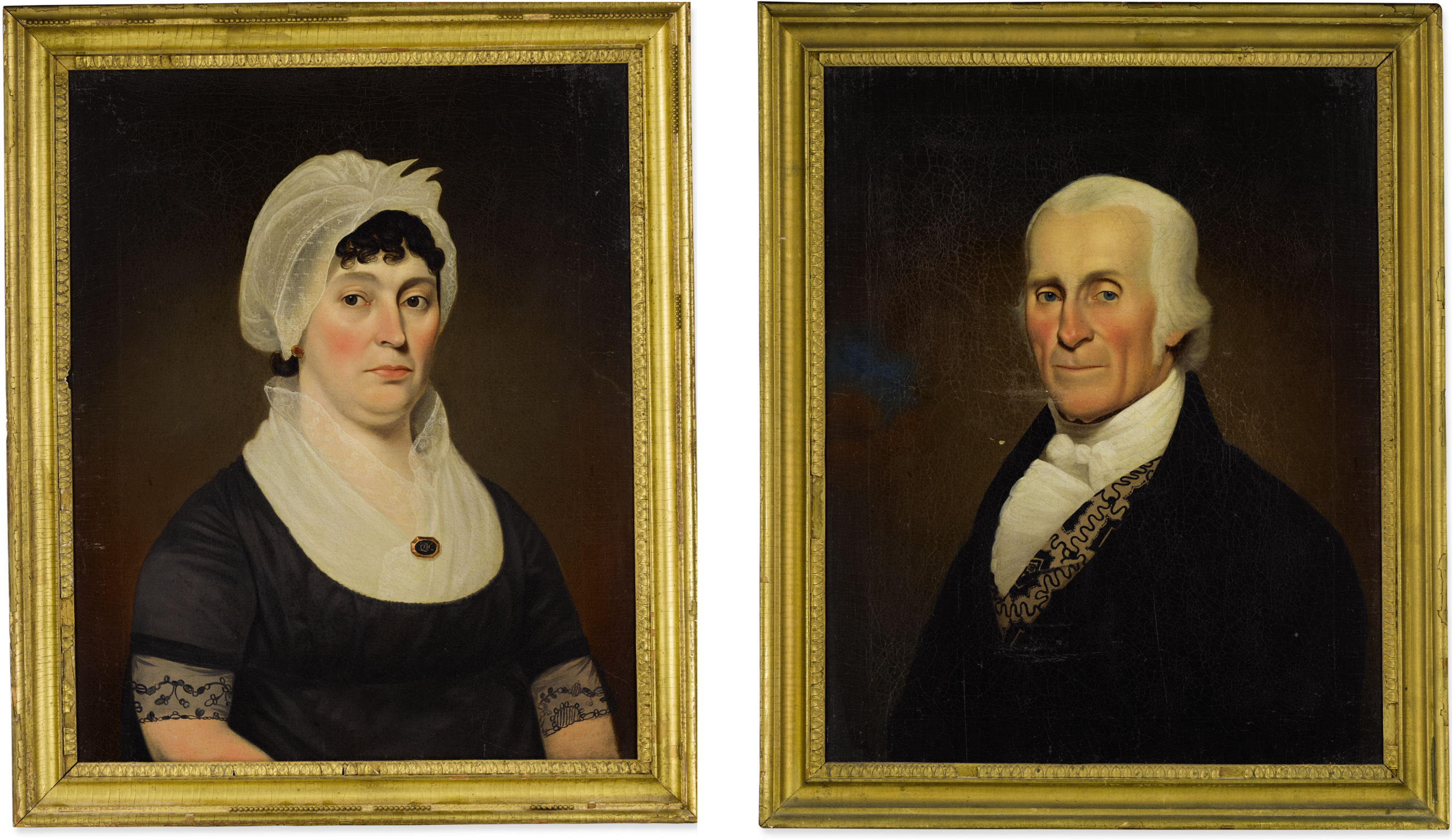 CEPHAS THOMPSON | PAIR OF PORTRAITS: CAPTAIN CHARLES DEWOLF AND ...
