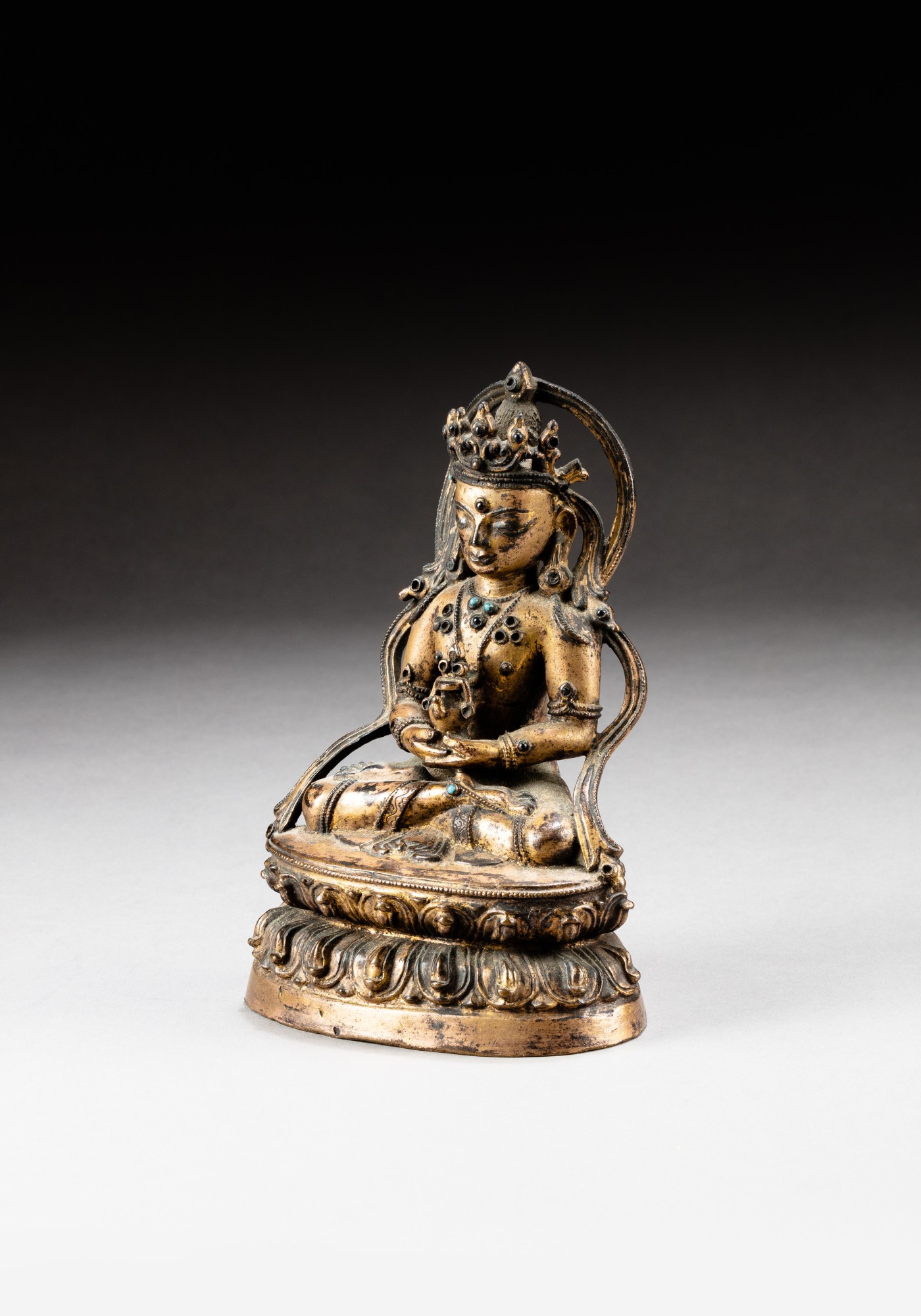 A gilt-bronze figure of Amitayus Tibet, 14th-15th century | 西藏 十四至十五世紀 ...