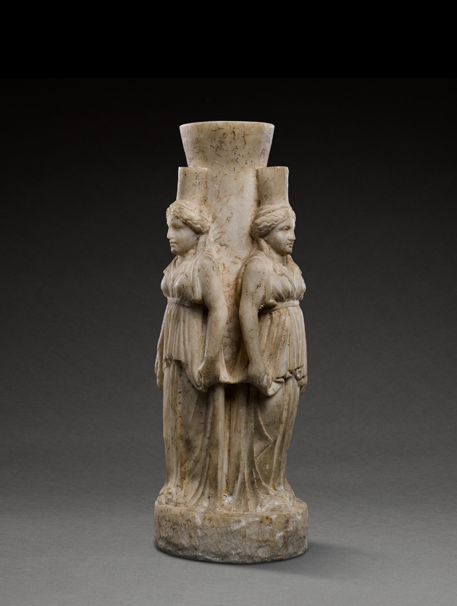 A Roman Marble Figure of Triple-bodied Hekate (Hekateion), 1st/2nd ...