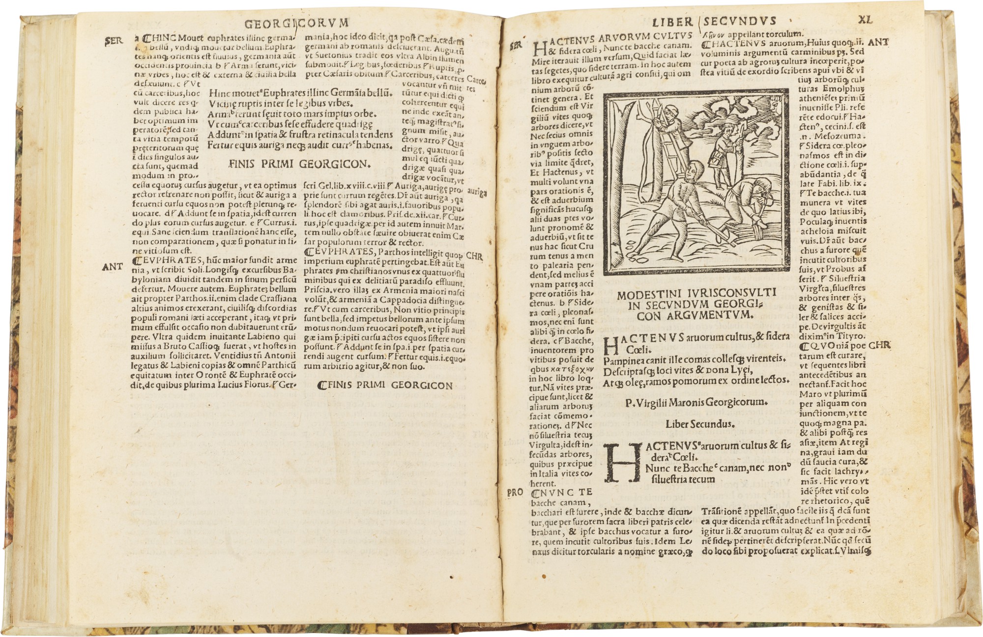 Vergil, Bucolica, Georgica, Venice, Giunta, 1531, later half calf ...