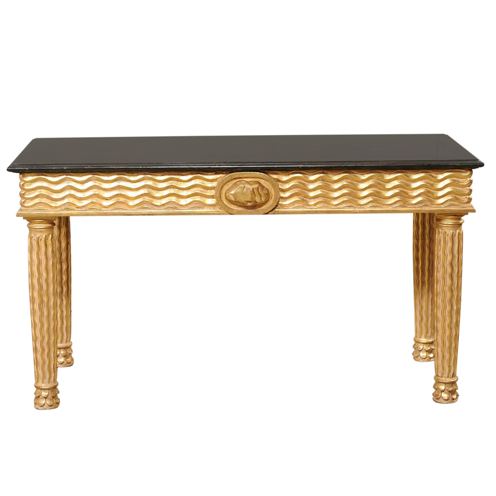 Italian Hand-Carved Gold Leaf Console... | Table | Sotheby's