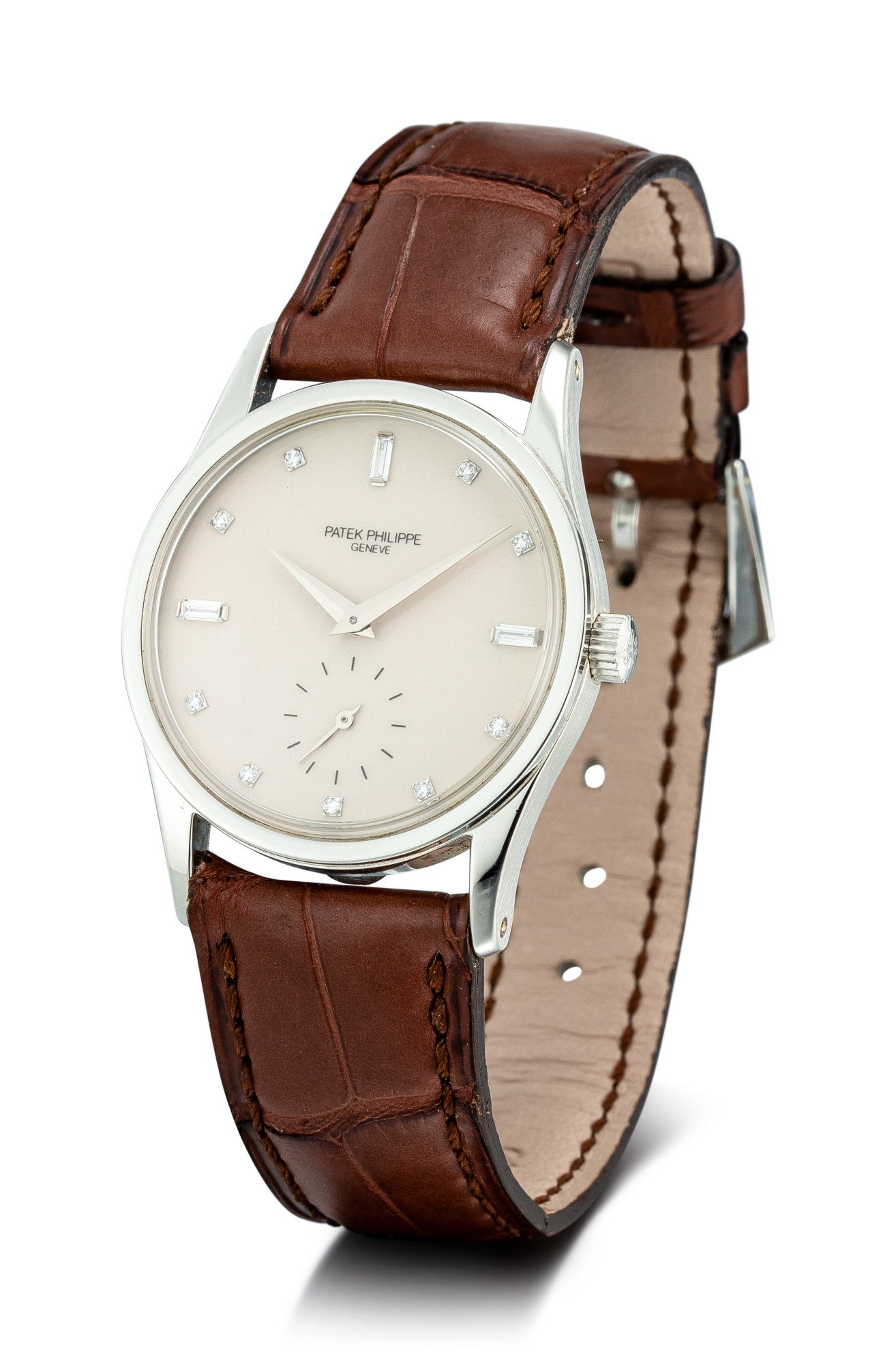 PATEK PHILIPPE | REFERENCE 3796 A PLATINUM AND DIAMOND-SET WRISTWATCH ...