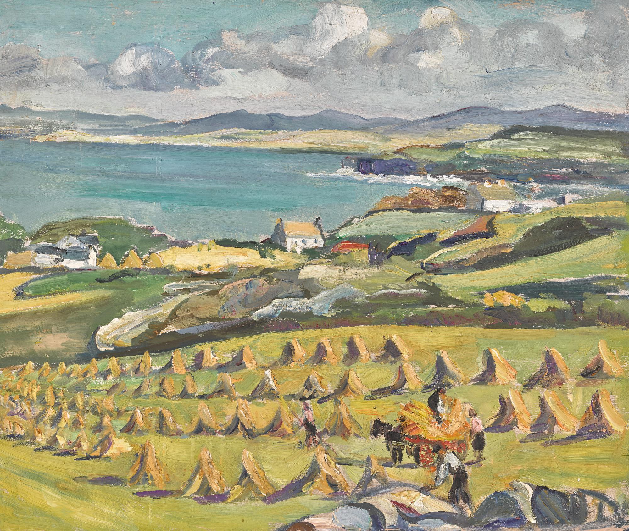 EVA HENRIETTA HAMILTON | HAYSTACKS | Irish Art | British Pics > 1850 ...