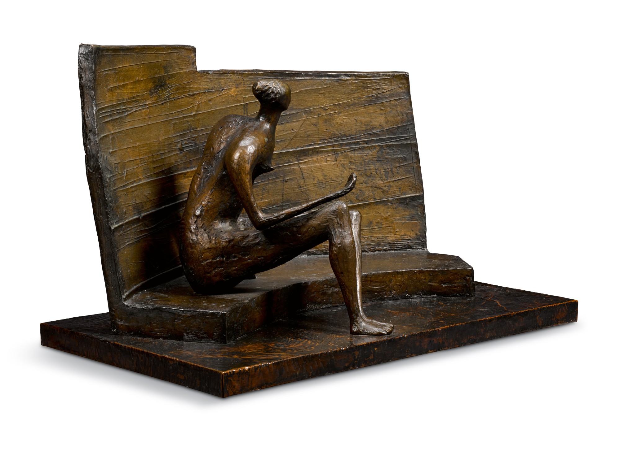 Seated Figure Against Curved Wall | British Art Evening Sale: Modern ...