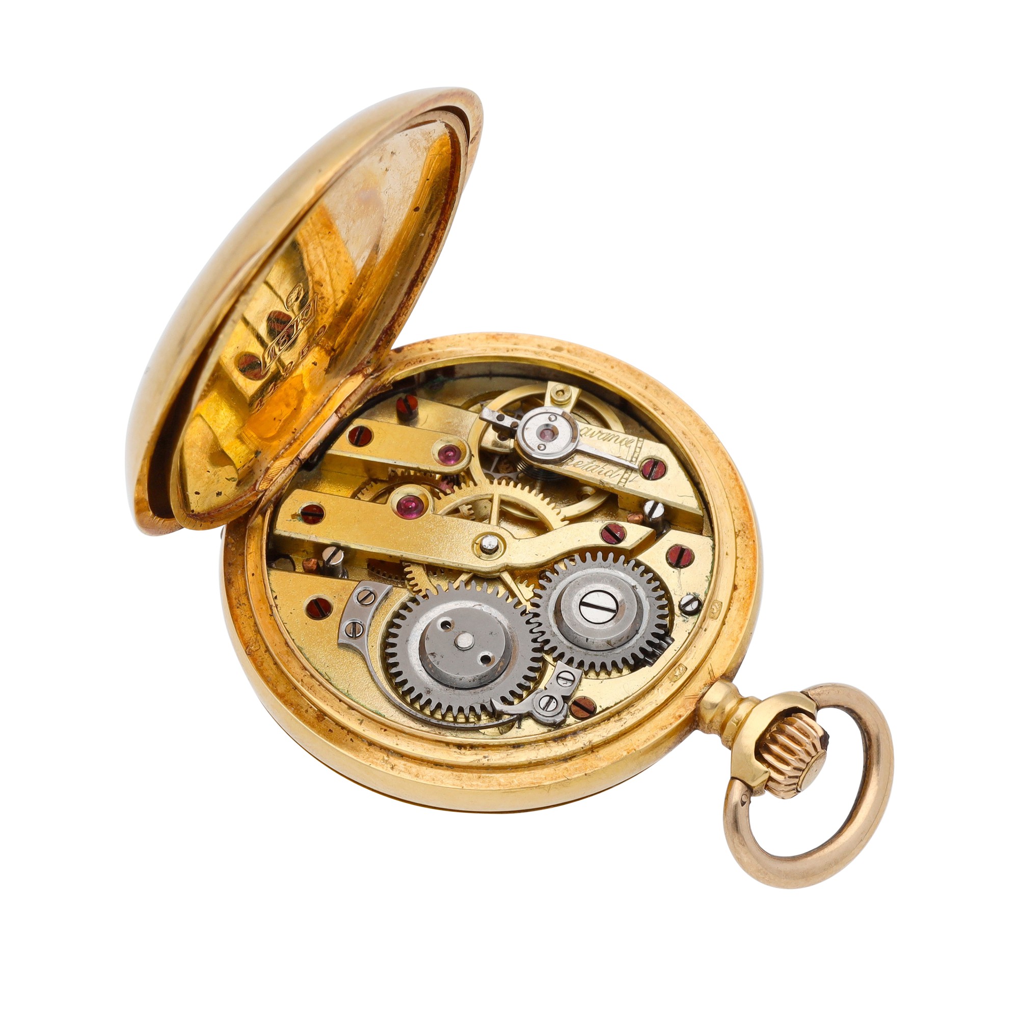 Swiss A Paul Buhré gold, enamel and diamond-set pendant watch with ...