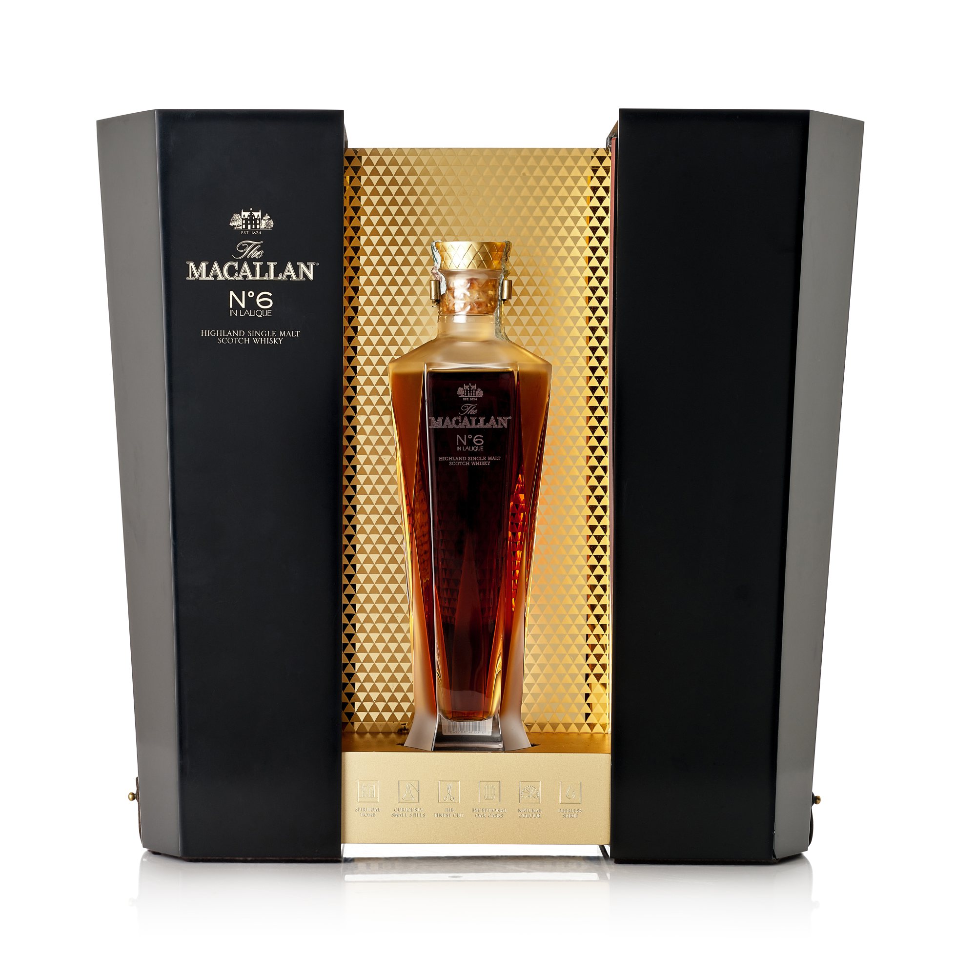 The Macallan No. 6 In Lalique Decanter 43.0 abv NV (1 BT70) | Distilled ...