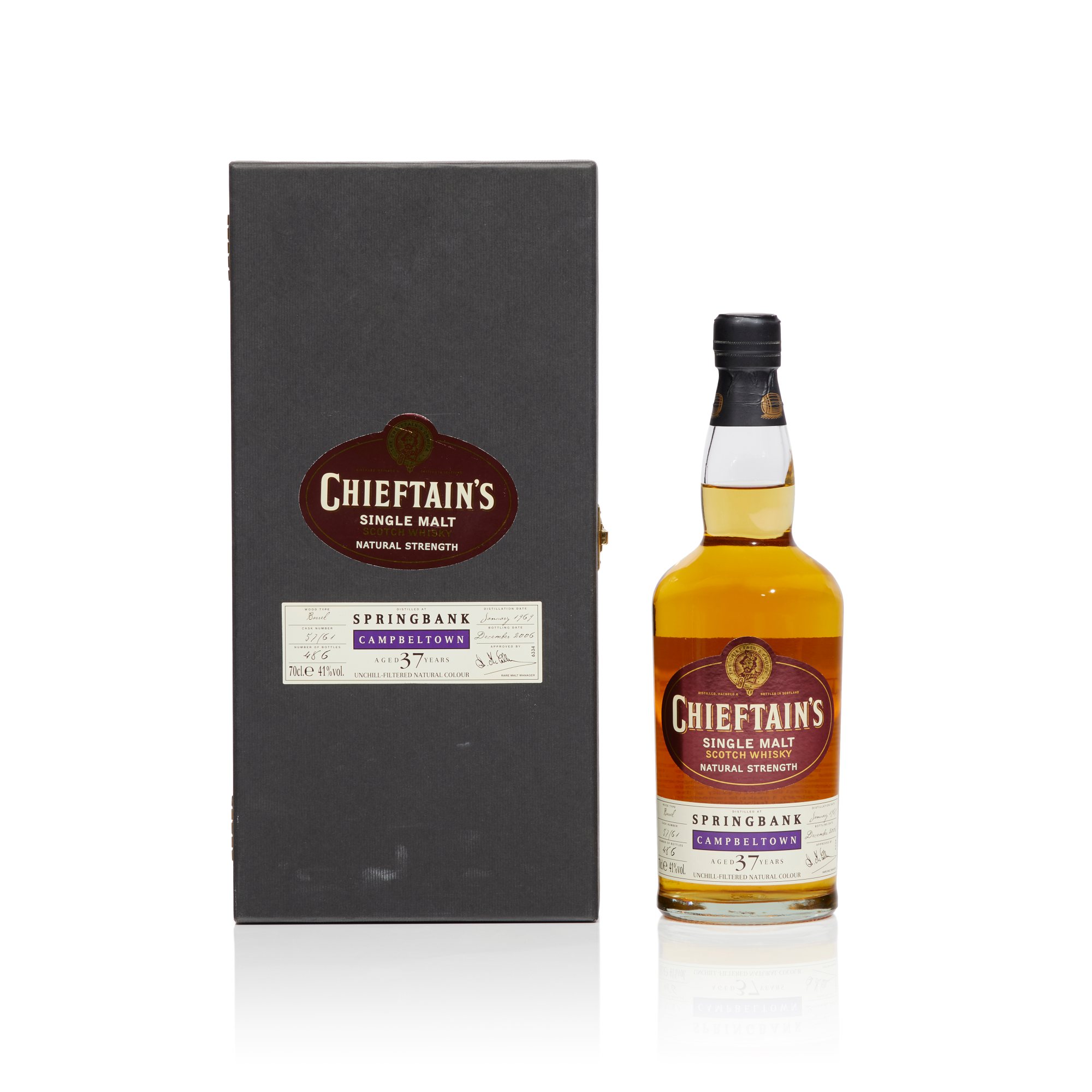 Springbank Ian MacLeod Chieftain's 37 Year Old 41.0 abv 1969 (1 BT70 ...