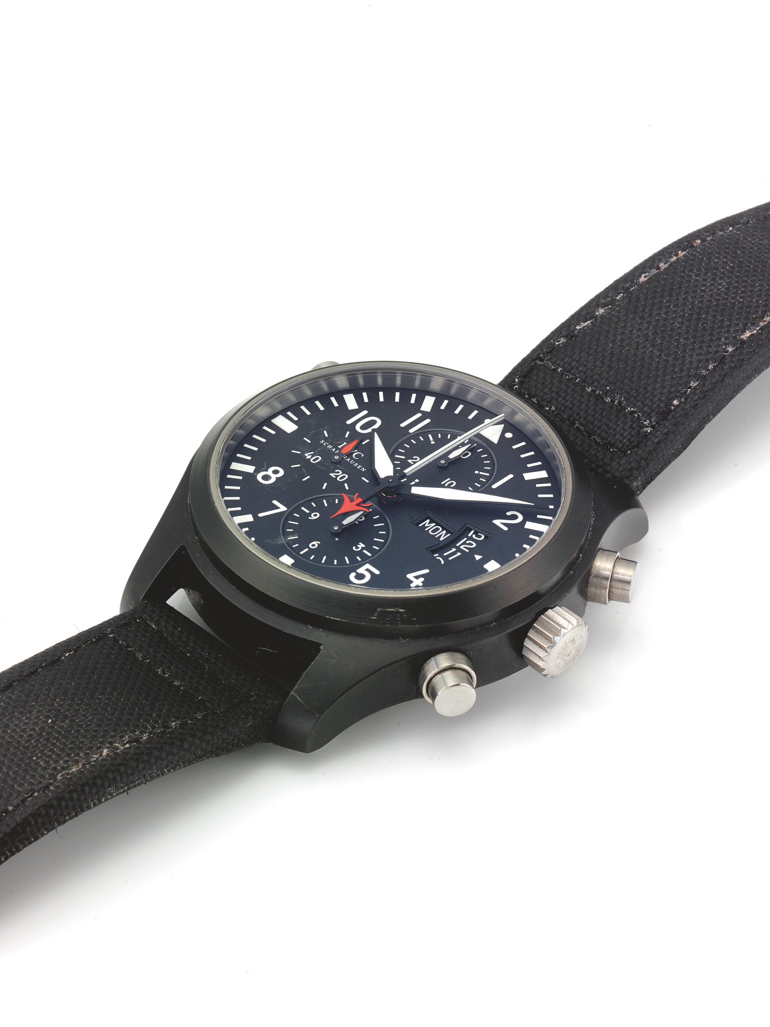 IWC | TOP GUN PILOT'S WATCH, A TITANIUM AND CERAMIC AUTOMATIC SPLIT ...