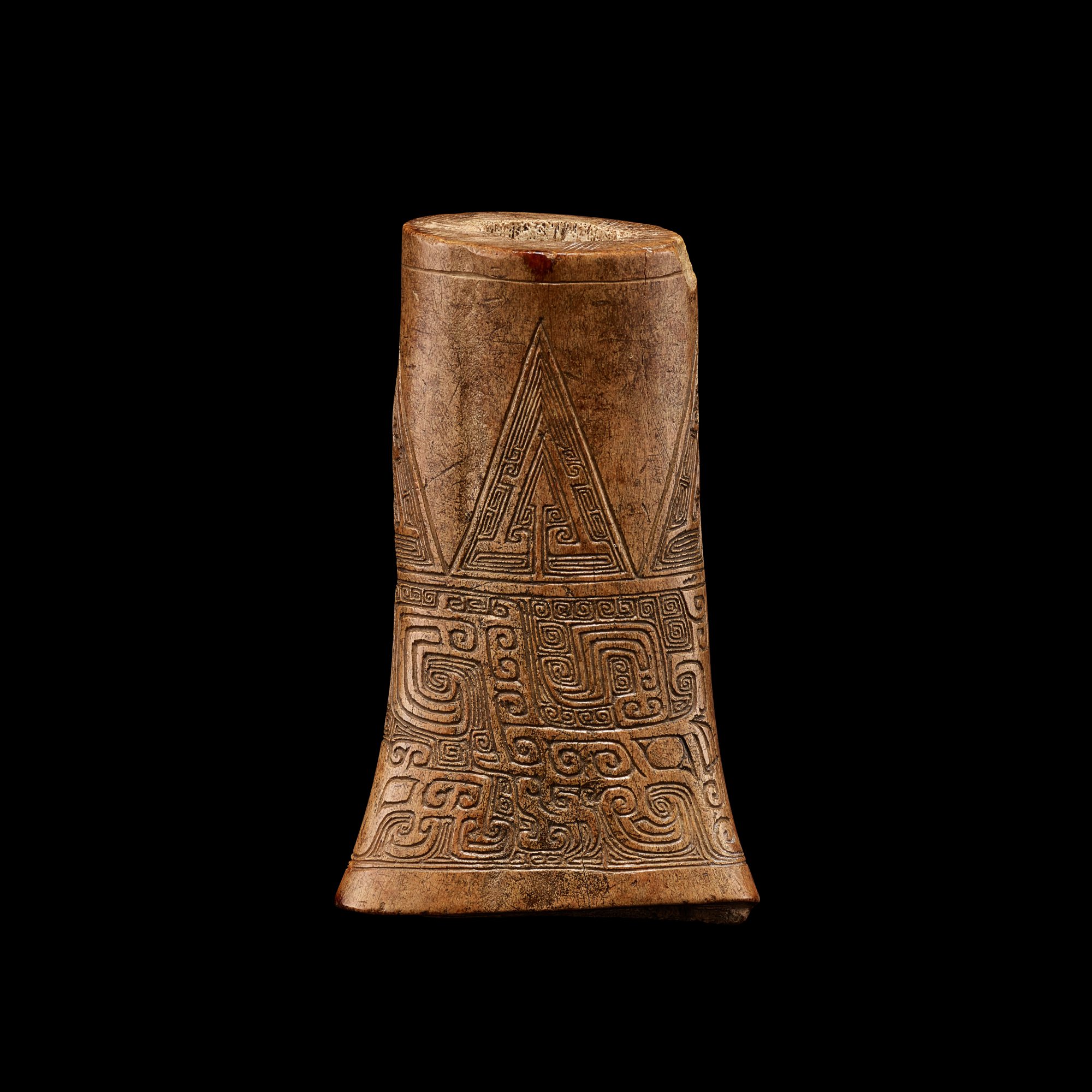 An archaic bone carving, Shang dynasty, Anyang period, 14th-13th ...