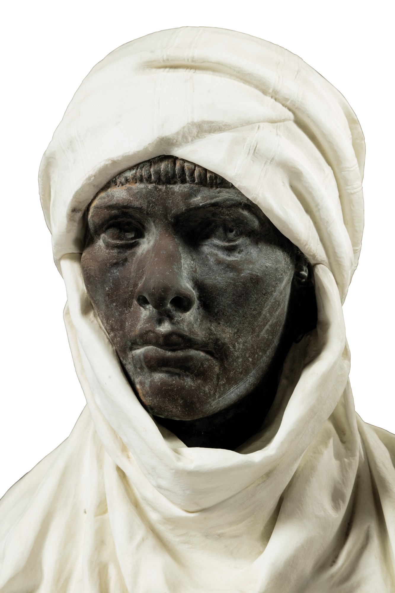 A Pair of busts of Men wearing turbans | Doha / Paris, un Décor ...